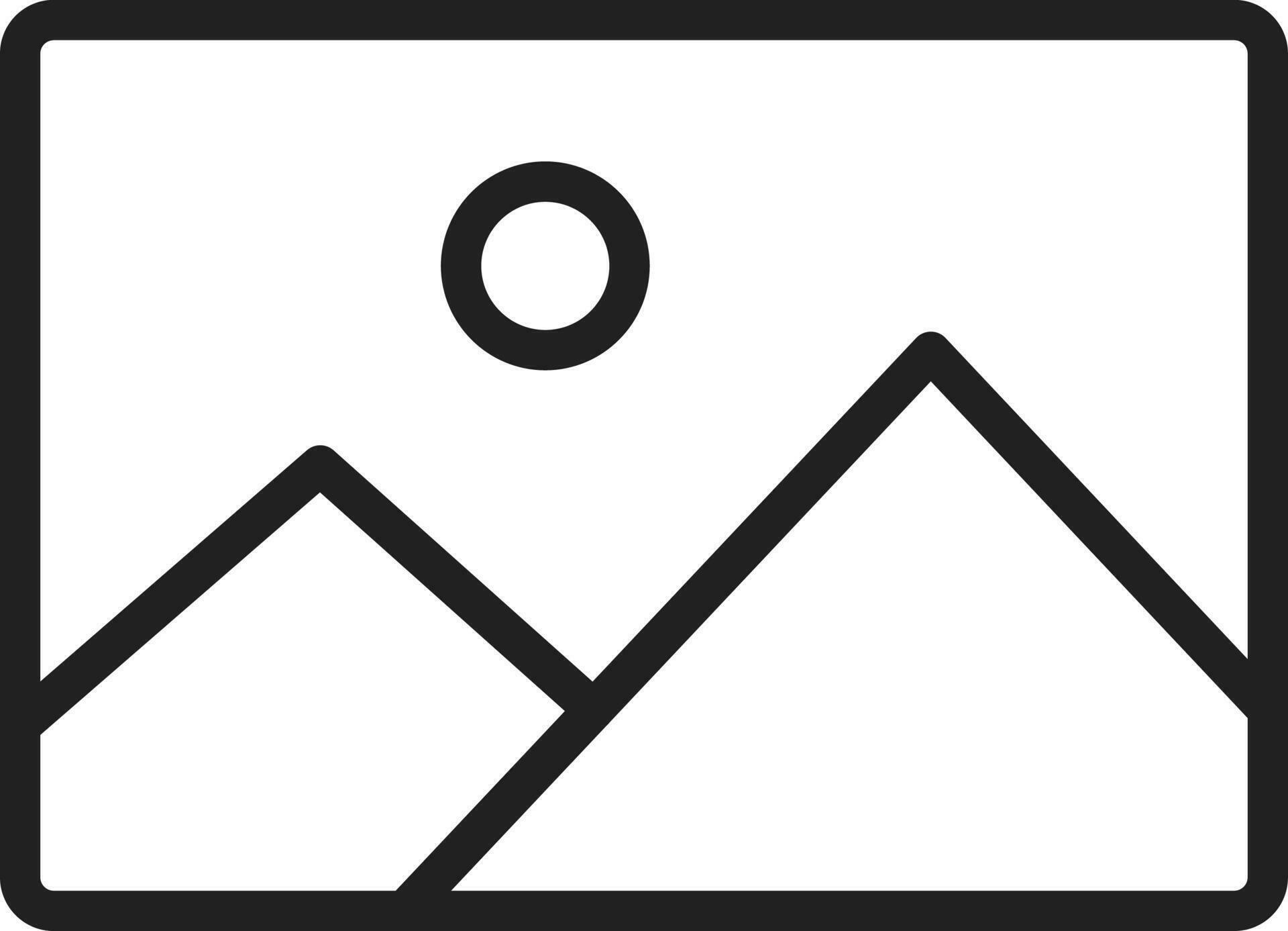 Picture Icon Vector Image Suitable For Mobile Apps Web Apps And Print