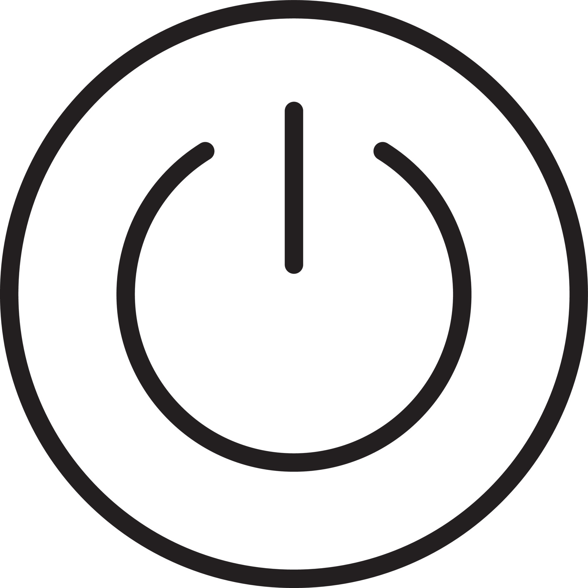 Power Button icon vector image. Suitable for mobile apps, web apps and ...