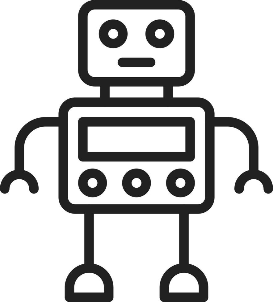 Robot icon vector image. Suitable for mobile apps, web apps and print ...