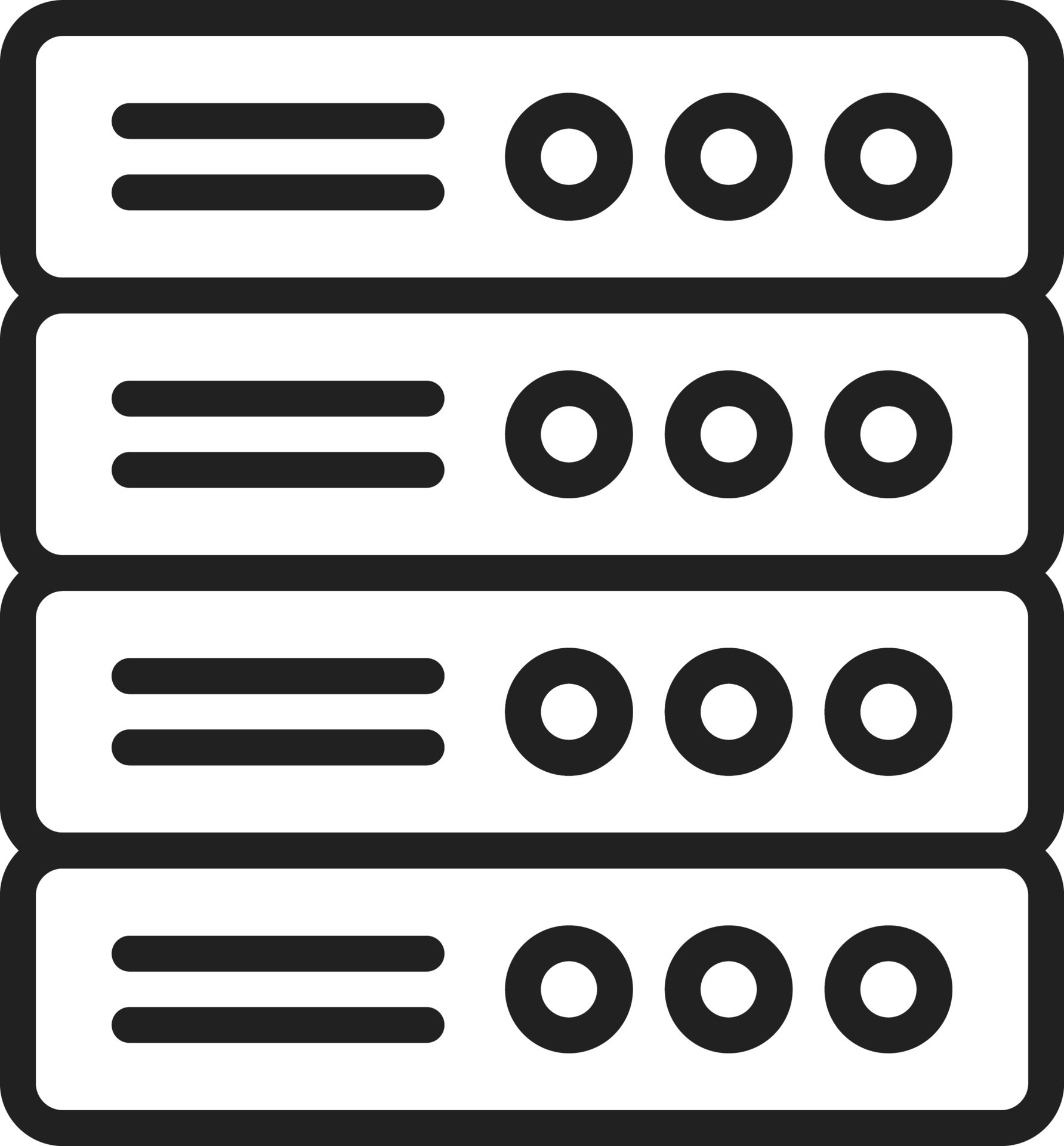 Server Icon Vector Image. Suitable For Mobile Apps, Web Apps And Print