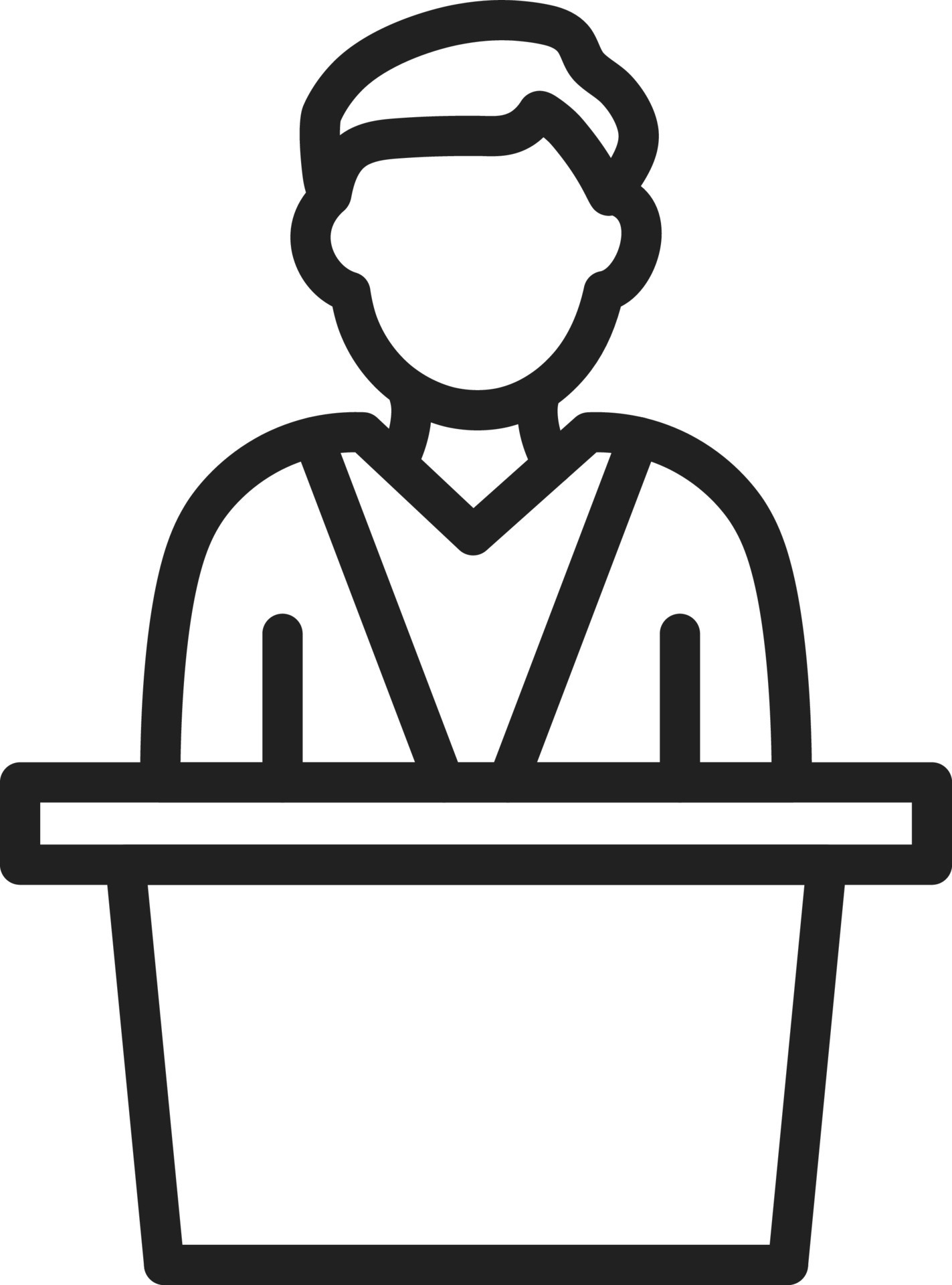 Lecture icon vector image. Suitable for mobile apps, web apps and print ...