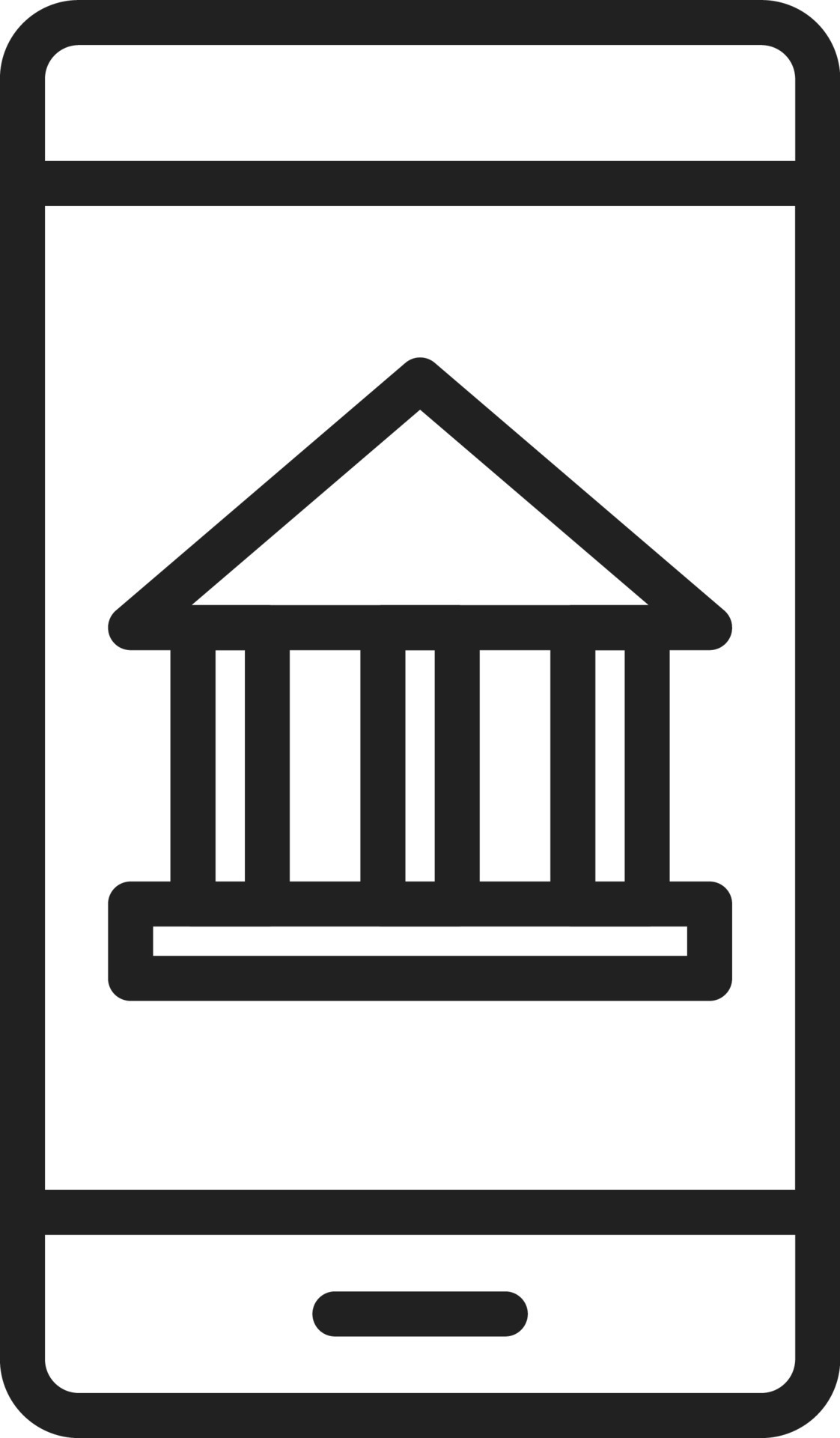 Mobile Banking icon vector image. Suitable for mobile apps, web apps ...