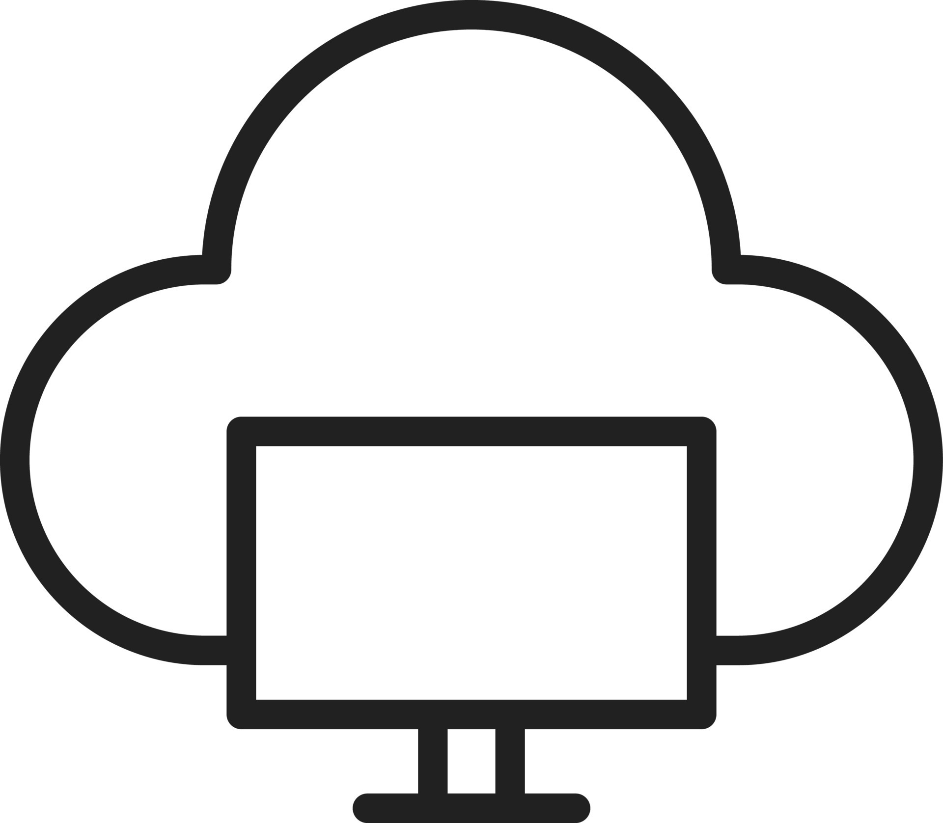 Cloud System icon vector image. Suitable for mobile apps, web apps and ...