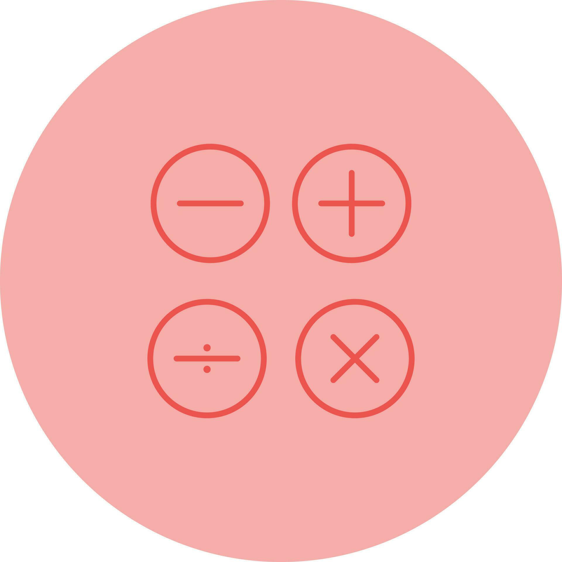 Math Symbols Vector Icon 23737014 Vector Art At Vecteezy