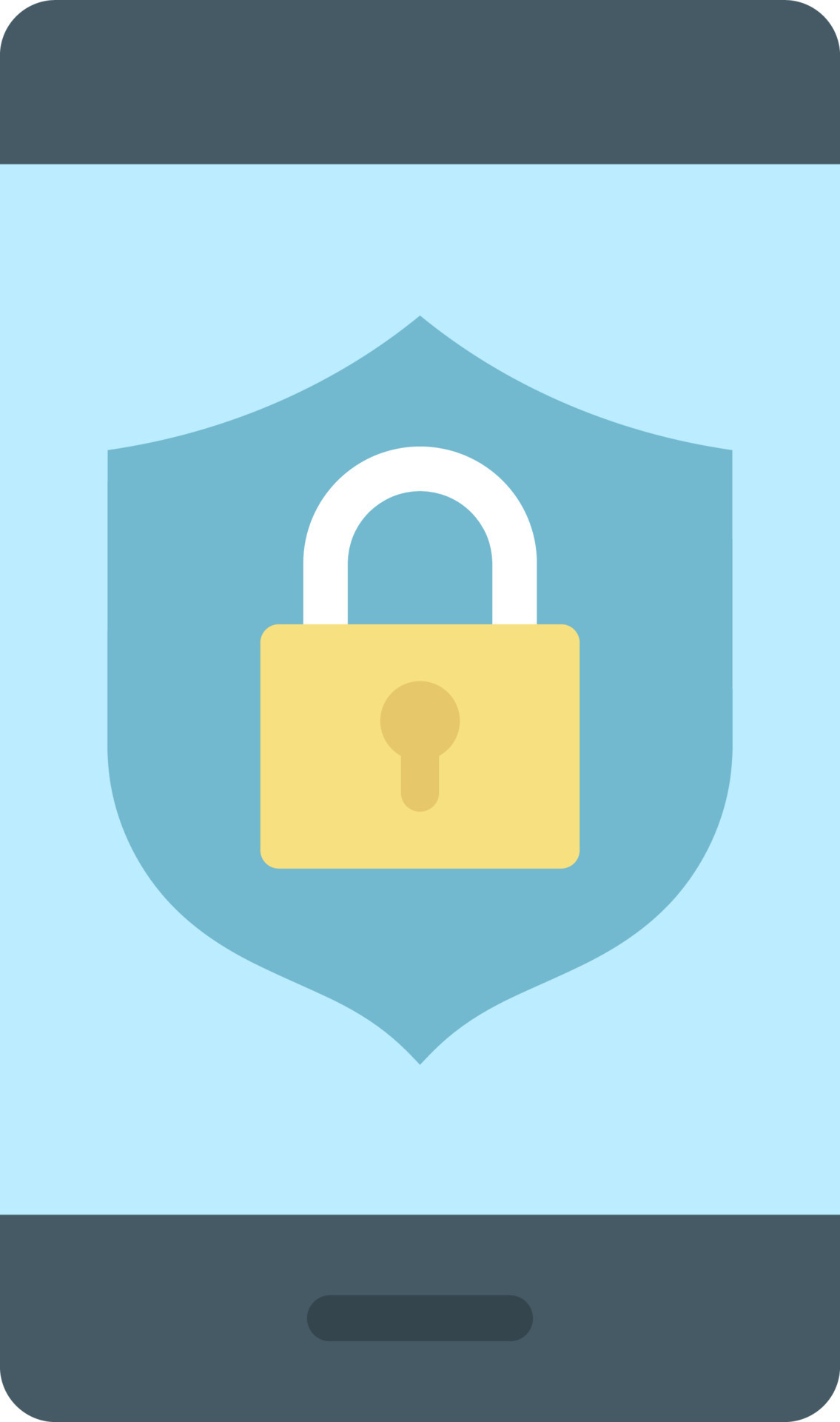 Secure Device Icon Vector Image Suitable For Mobile Apps Web Apps And Print Media 23737137