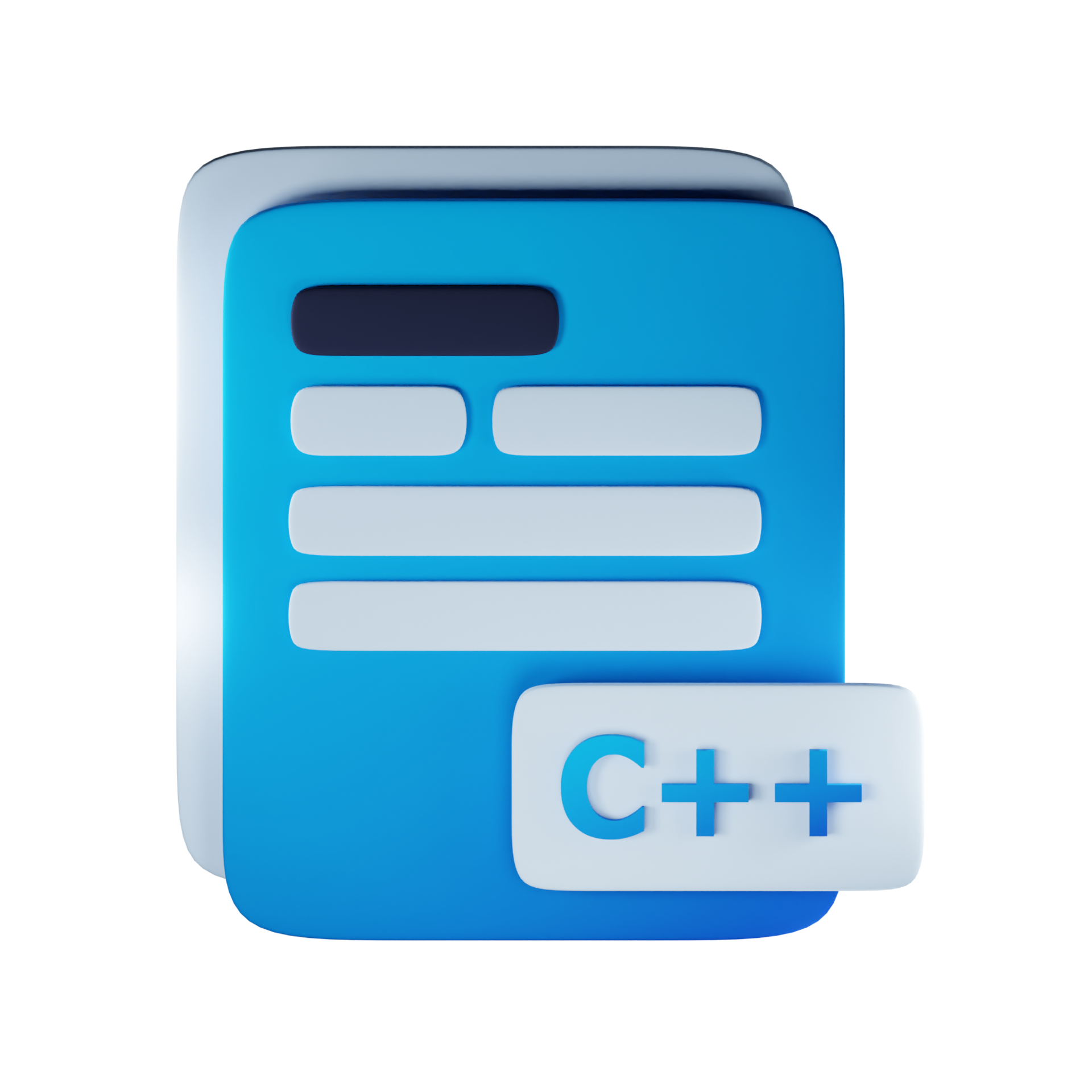 3d C Plus File Extension Document Illustration Concept Icon 23741757 Png
