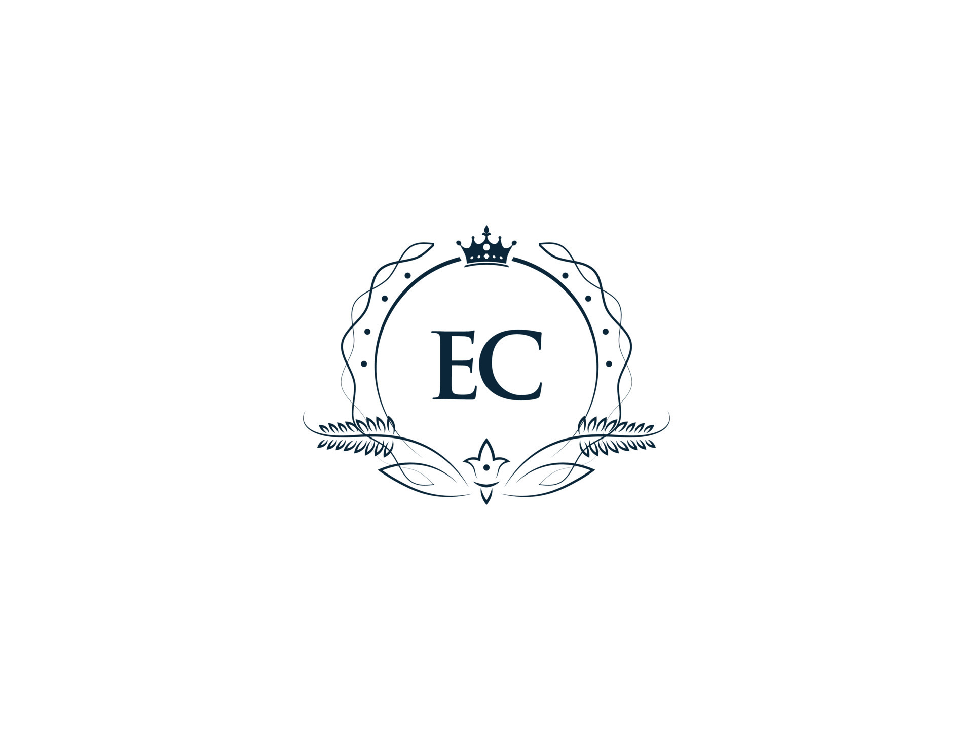 Minimal Ec Logo Icon, Luxury Crown Ec ce Feminine Letter Logo icon 23750044 Vector Art at Vecteezy