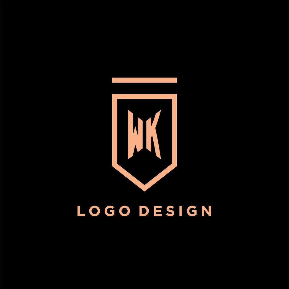 WK monogram initial with shield logo design icon 23750399 Vector Art at ... WK monogram initial with shield logo design icon 23750399 Vector Art at ...