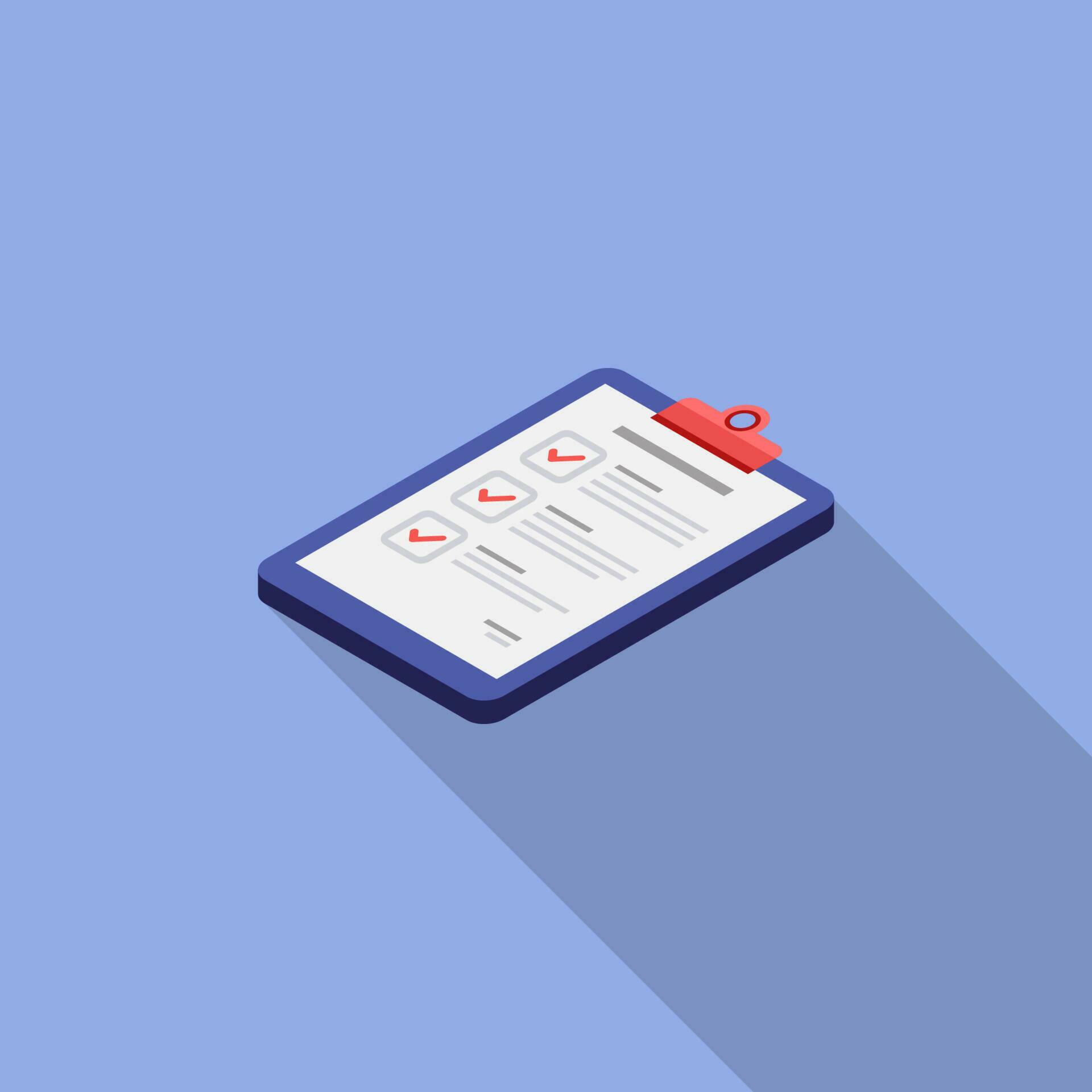 Checklist Isometric left view icon vector isometric. Flat style vector ... Checklist Isometric left view icon vector isometric. Flat style vector ...