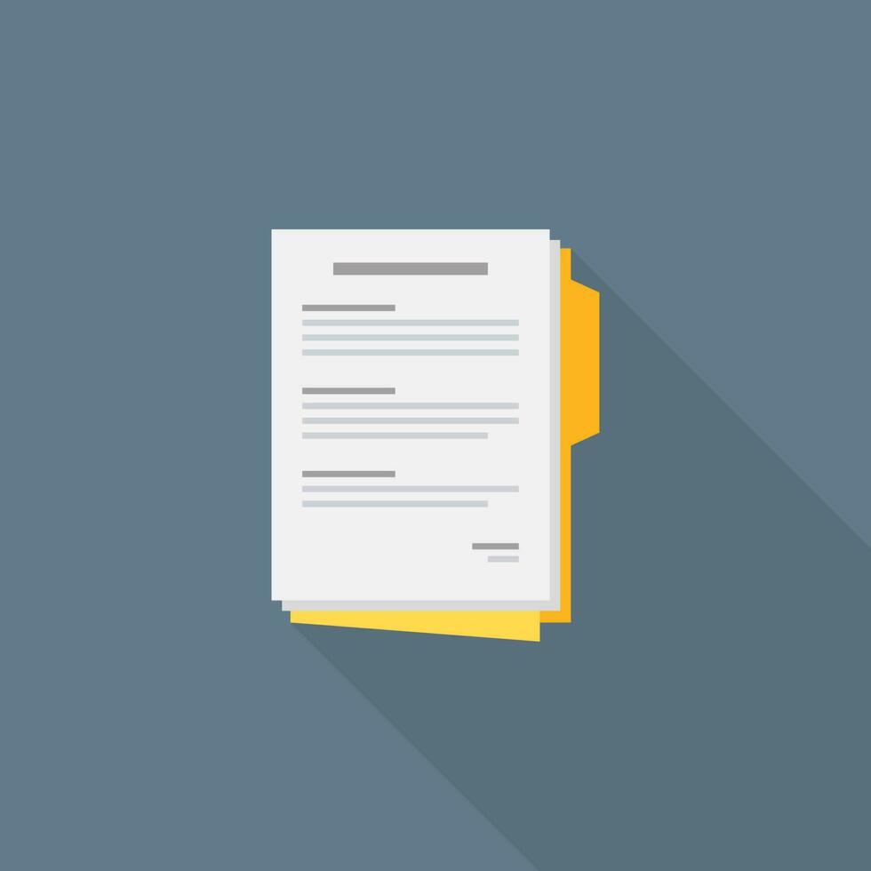 Document icon vector isolated. Flat style vector illustration. 23752401 ...
