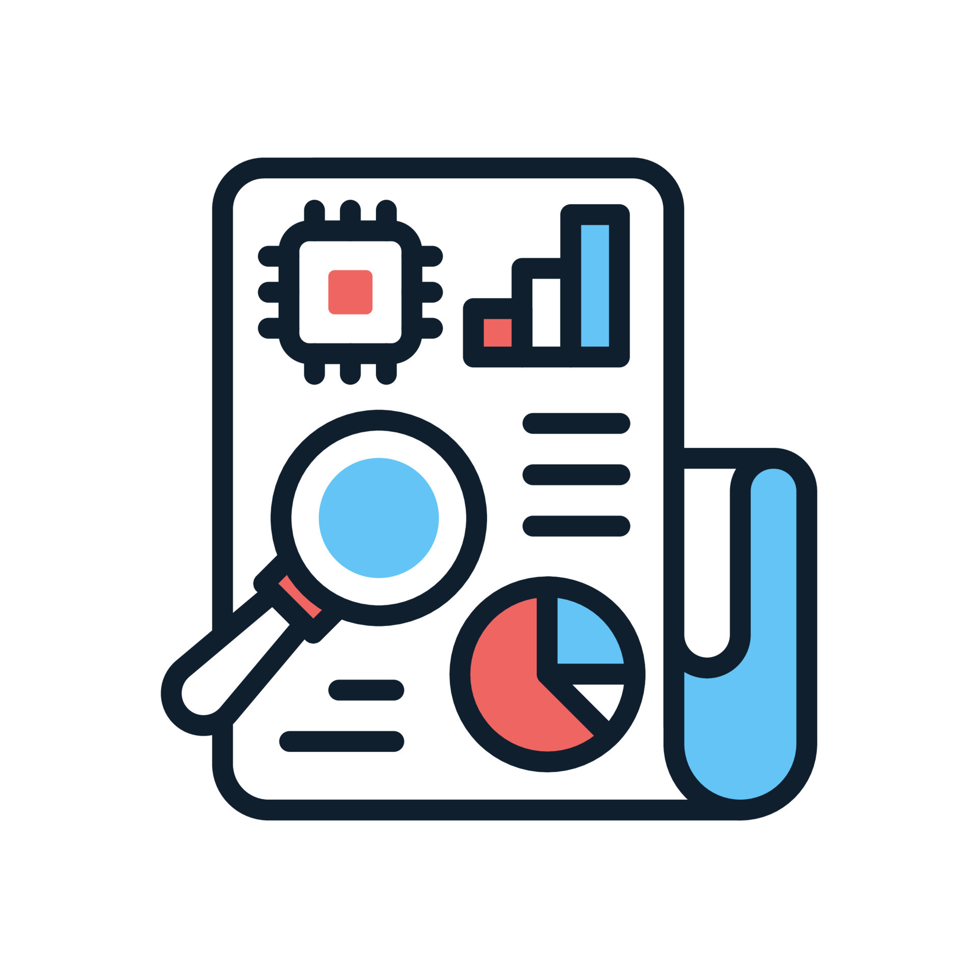 Predictive Analytics Icon In Vector Illustration 23752836 Vector Art