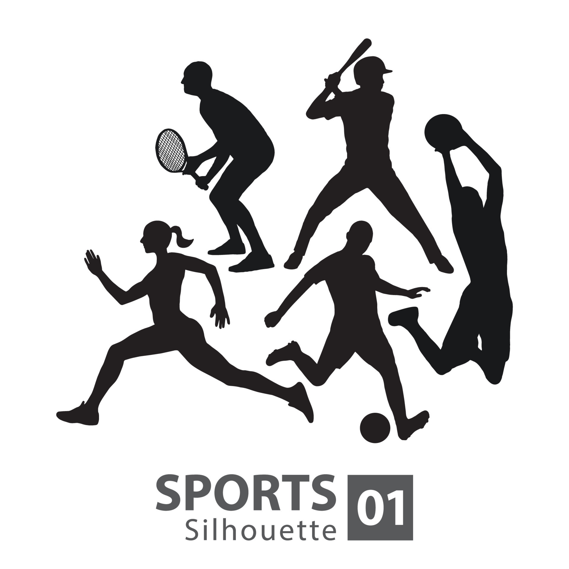 Sports Silhouette 01 23754627 Vector Art at Vecteezy