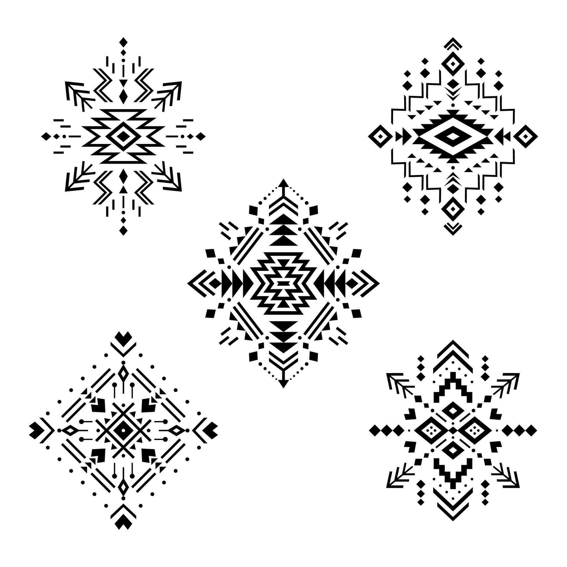 Aztec vector elements. 23782813 Vector Art at Vecteezy