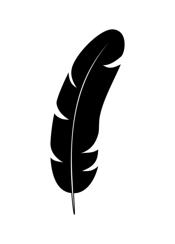 vector illustration of feather icon on white background 23784121 Vector ...