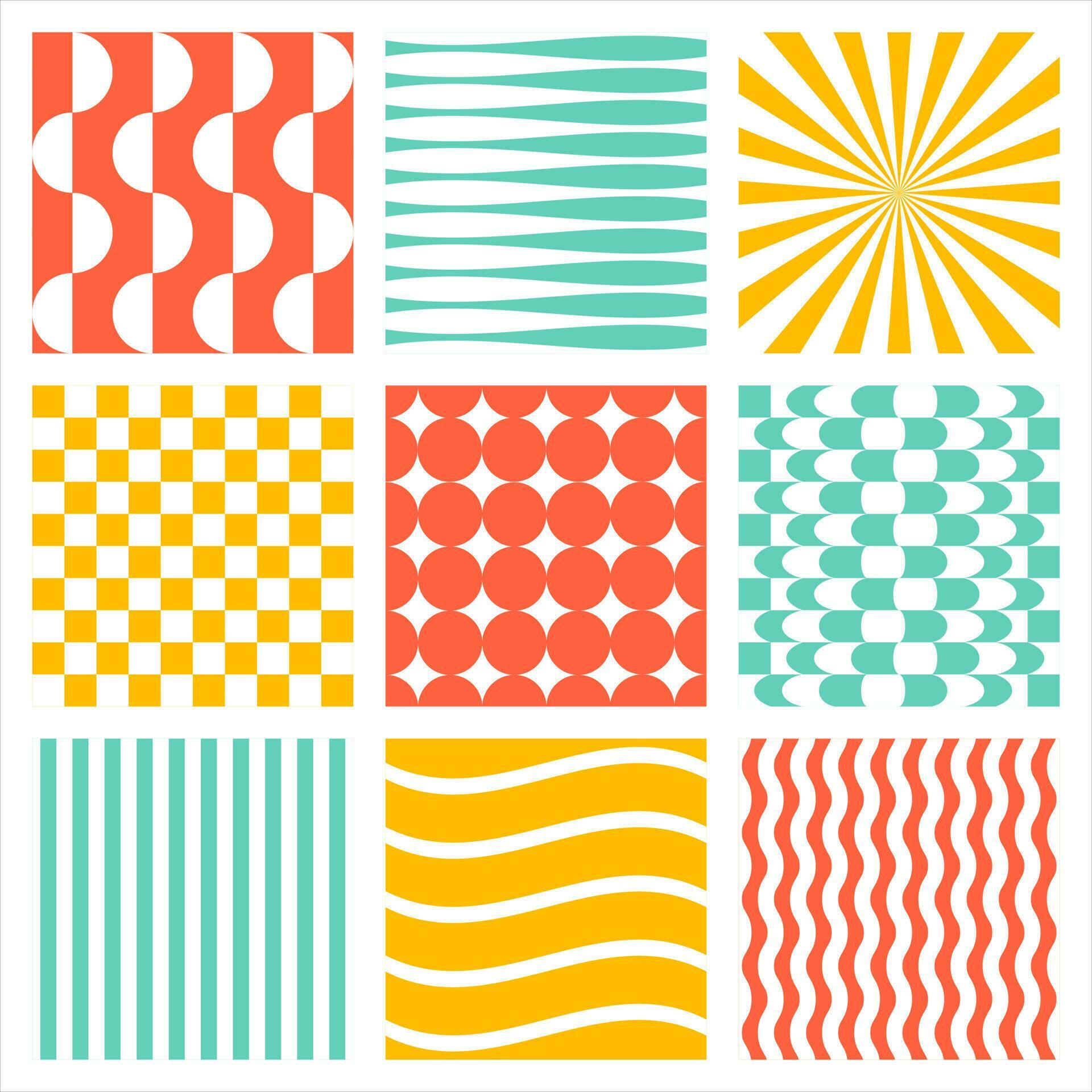 Set of modern geometric simple patterns 23785879 Vector Art at Vecteezy