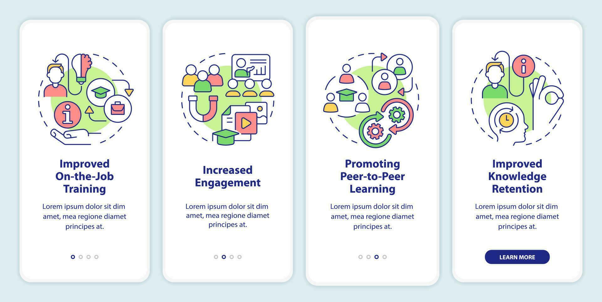 Advantages Of Microlearning Onboarding Mobile App Screen Engagement Walkthrough 4 Steps
