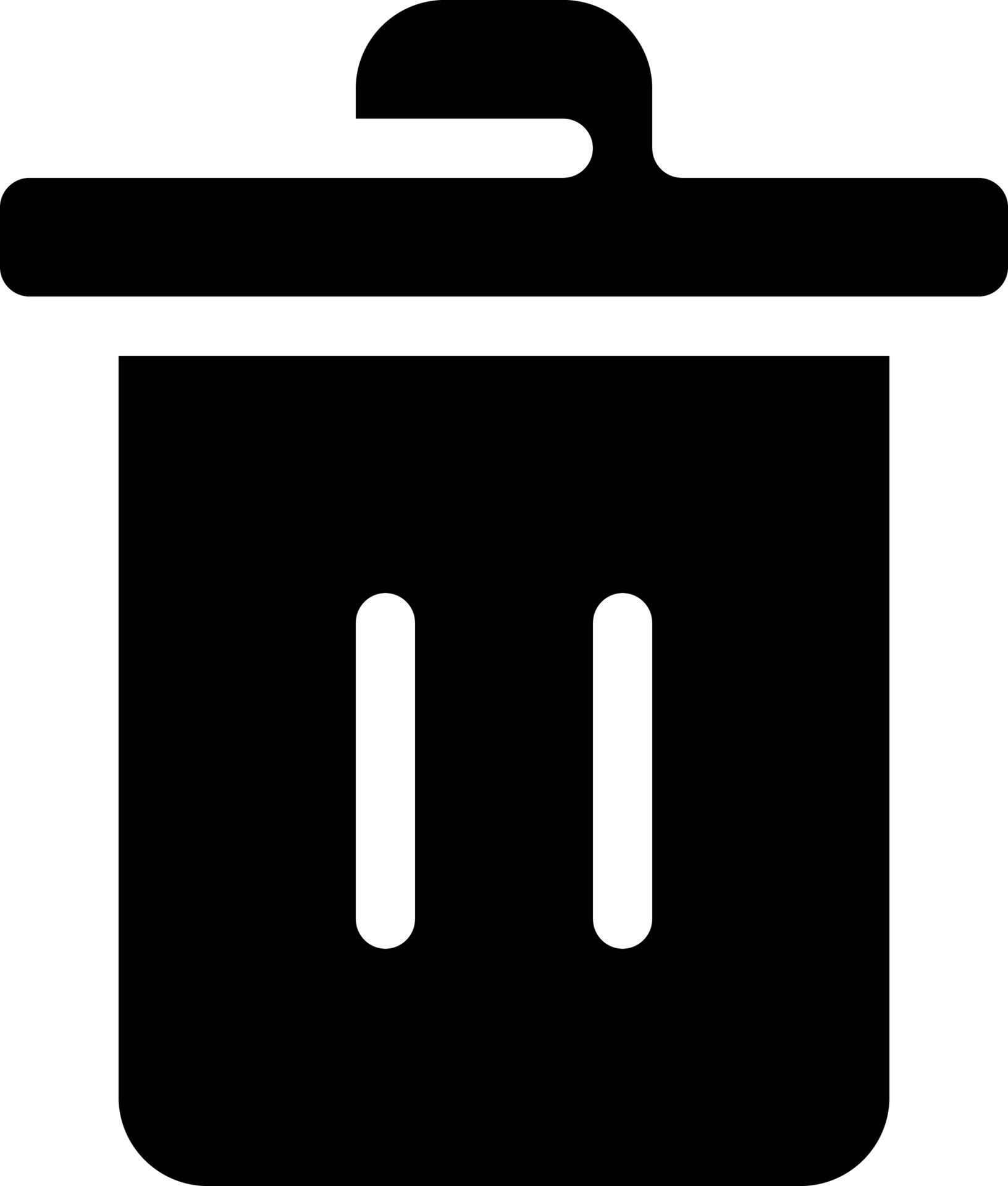 Trash can black glyph ui icon. Recycle bin. Garbage container. E commerce. User interface design ...