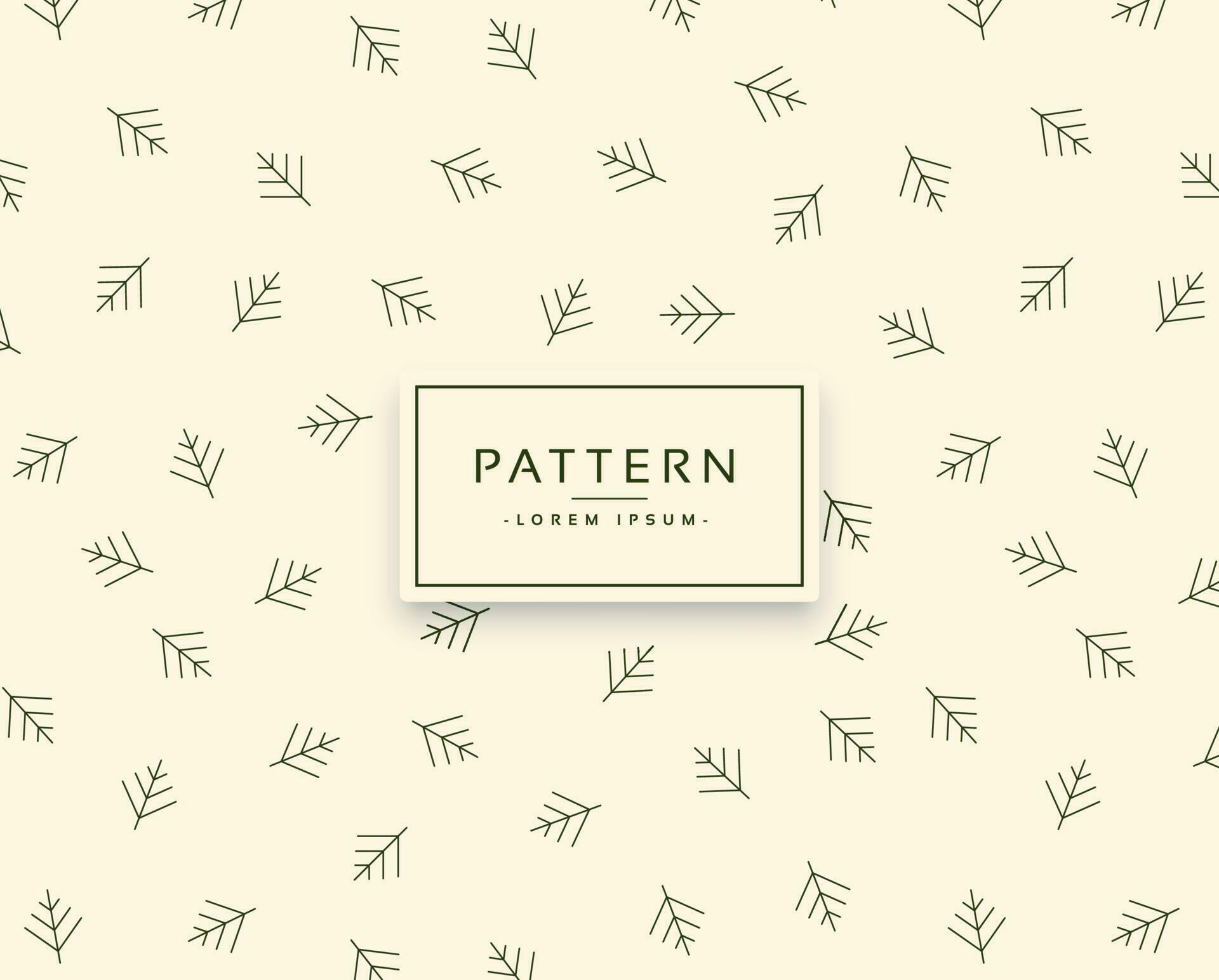Simple leaf vector pattern background 23787976 Vector Art at Vecteezy