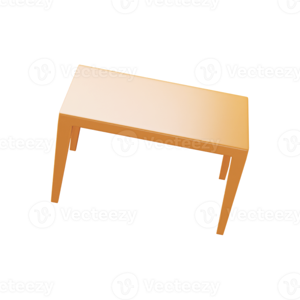 3d Render Table Icon 23791713 Png
