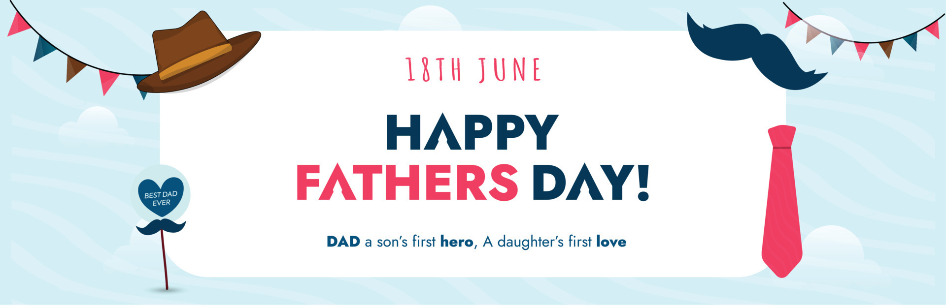 Happy fathers day. Happy fathers day celebration cover or web banner ... Happy fathers day. Happy fathers day celebration cover or web banner ...