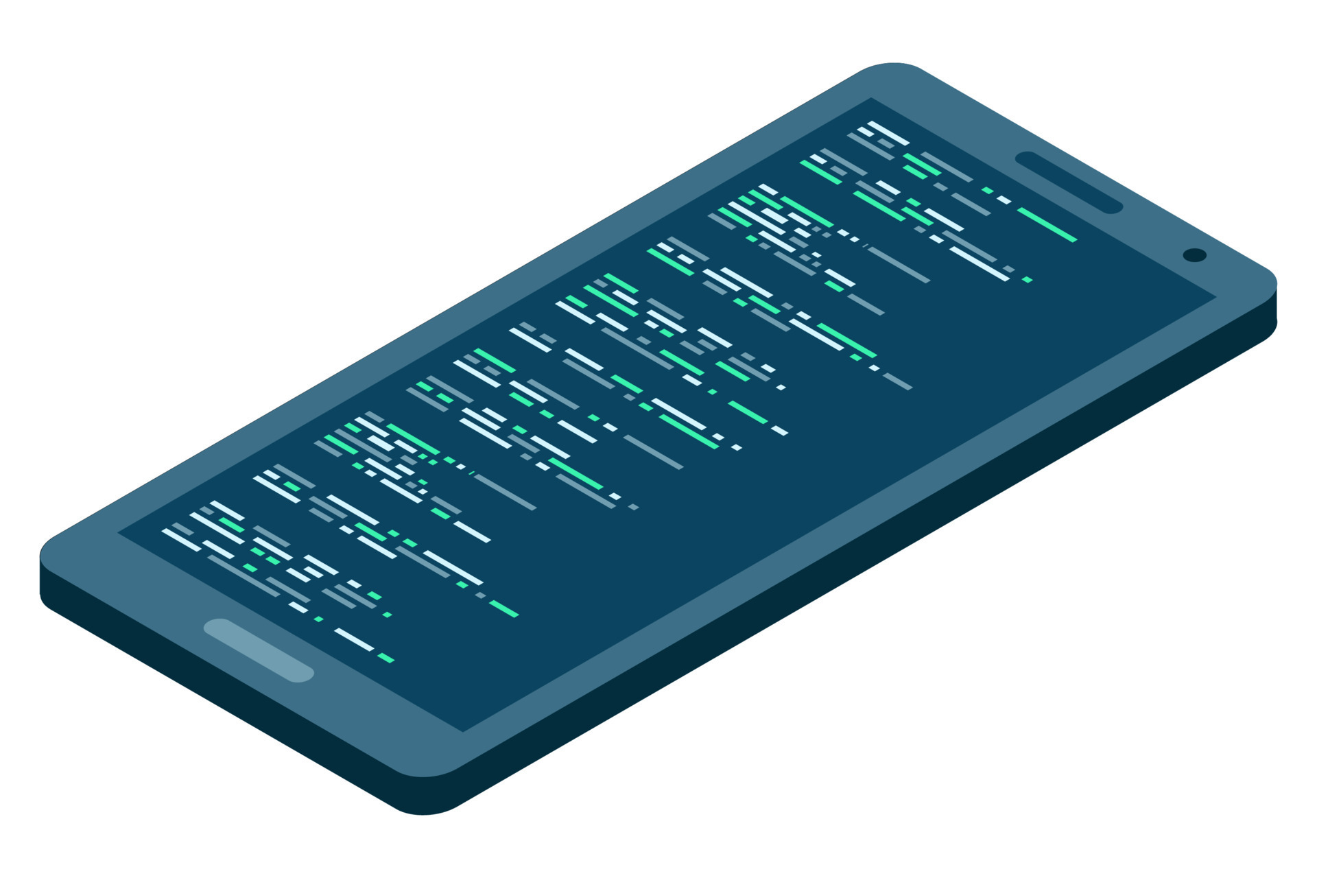 Isometric Smartphone Simple Flat Isometric Phone Smartphone Device Isometric Technology