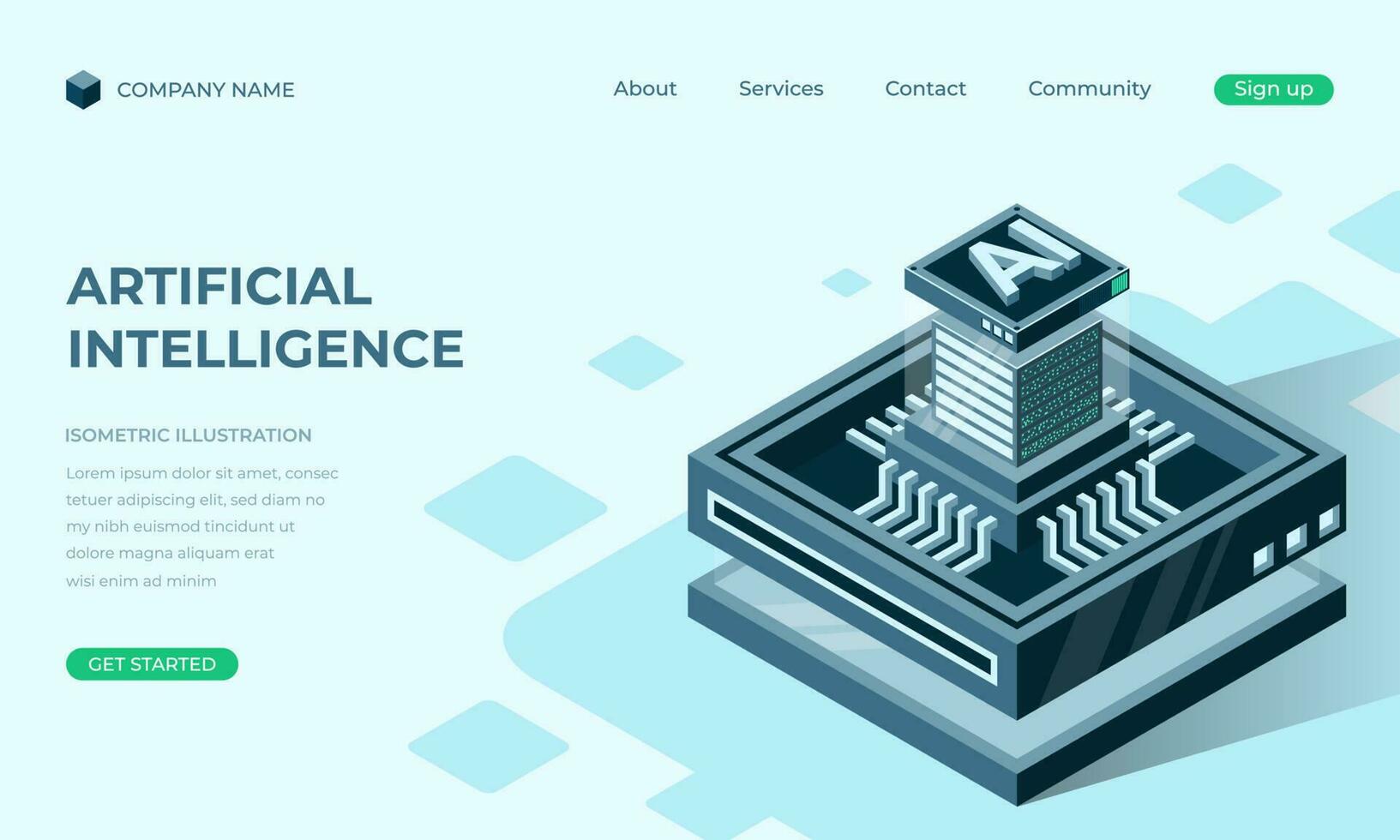 Artificial intelligence isometric landing page. Artificial intelligence ... Artificial intelligence isometric landing page. Artificial intelligence ...