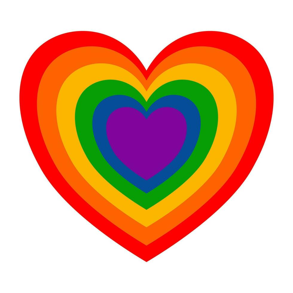 Colorful heart pride rainbow 23799922 Vector Art at Vecteezy