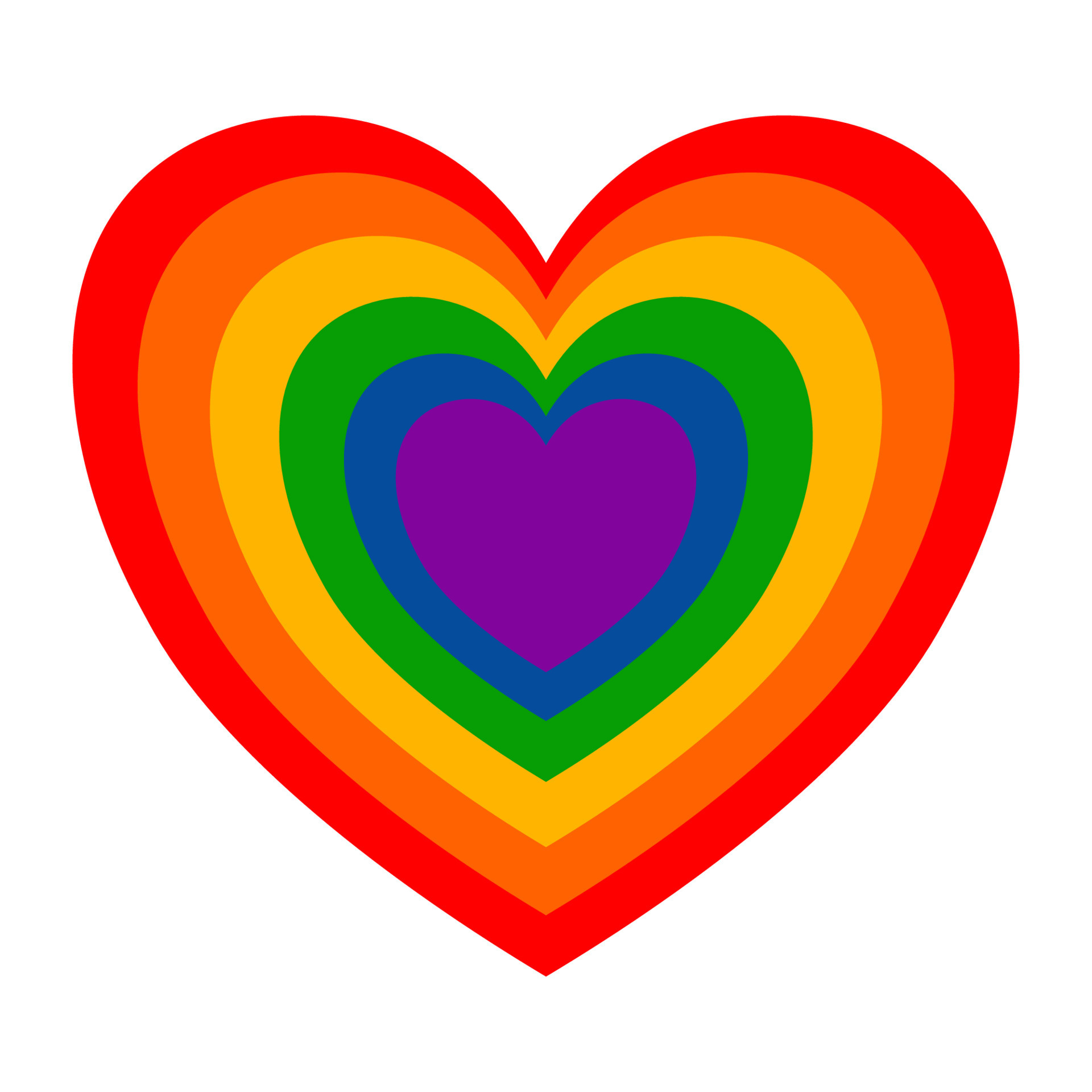 Colorful heart pride rainbow 23799922 Vector Art at Vecteezy