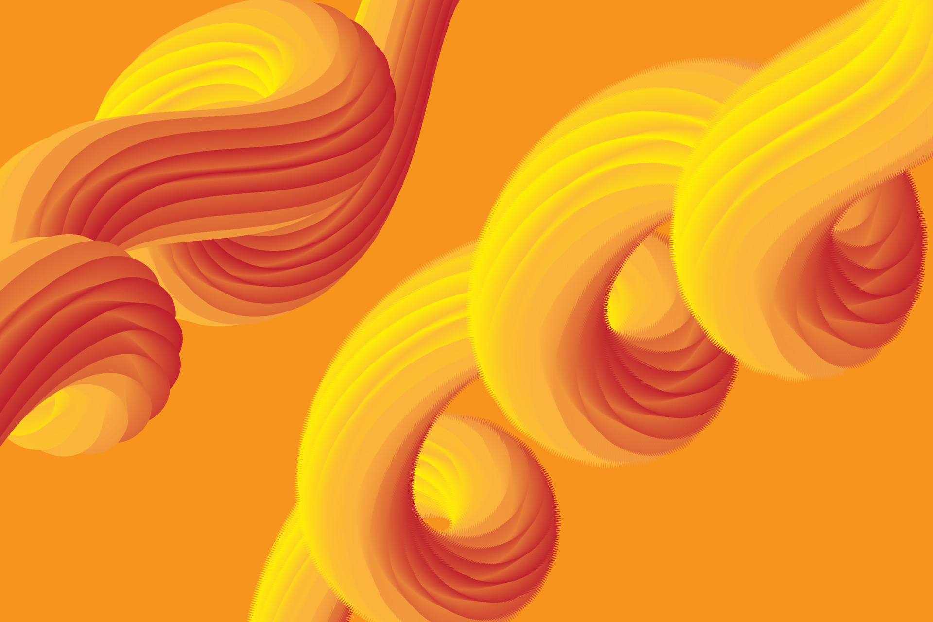 3d Rendering Of Colourful Abstract Twisted Wavy Shape In Motion Computer Generated Geometric