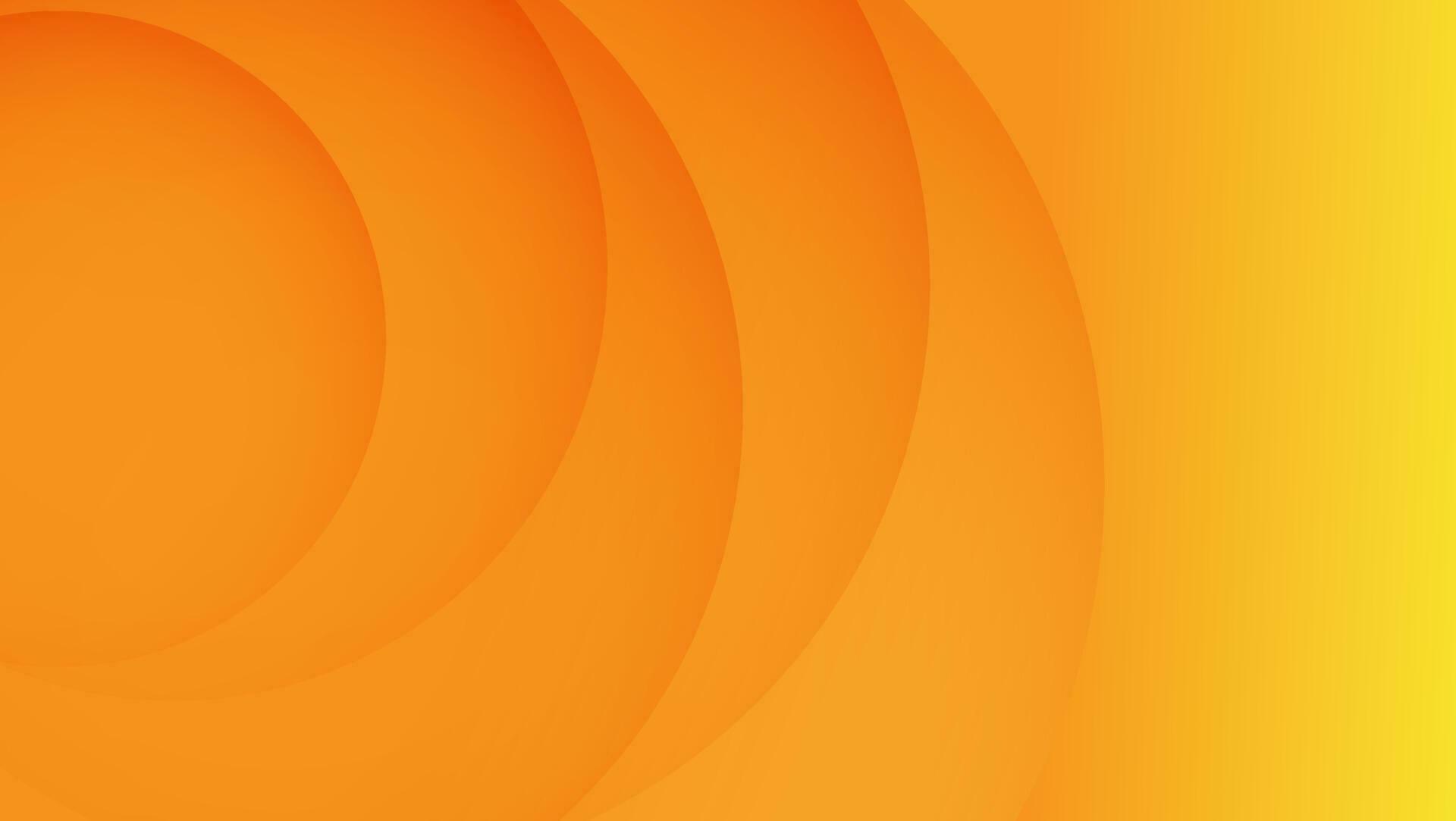 Abstract Orange Gradient Background With Circular Papercut Composition