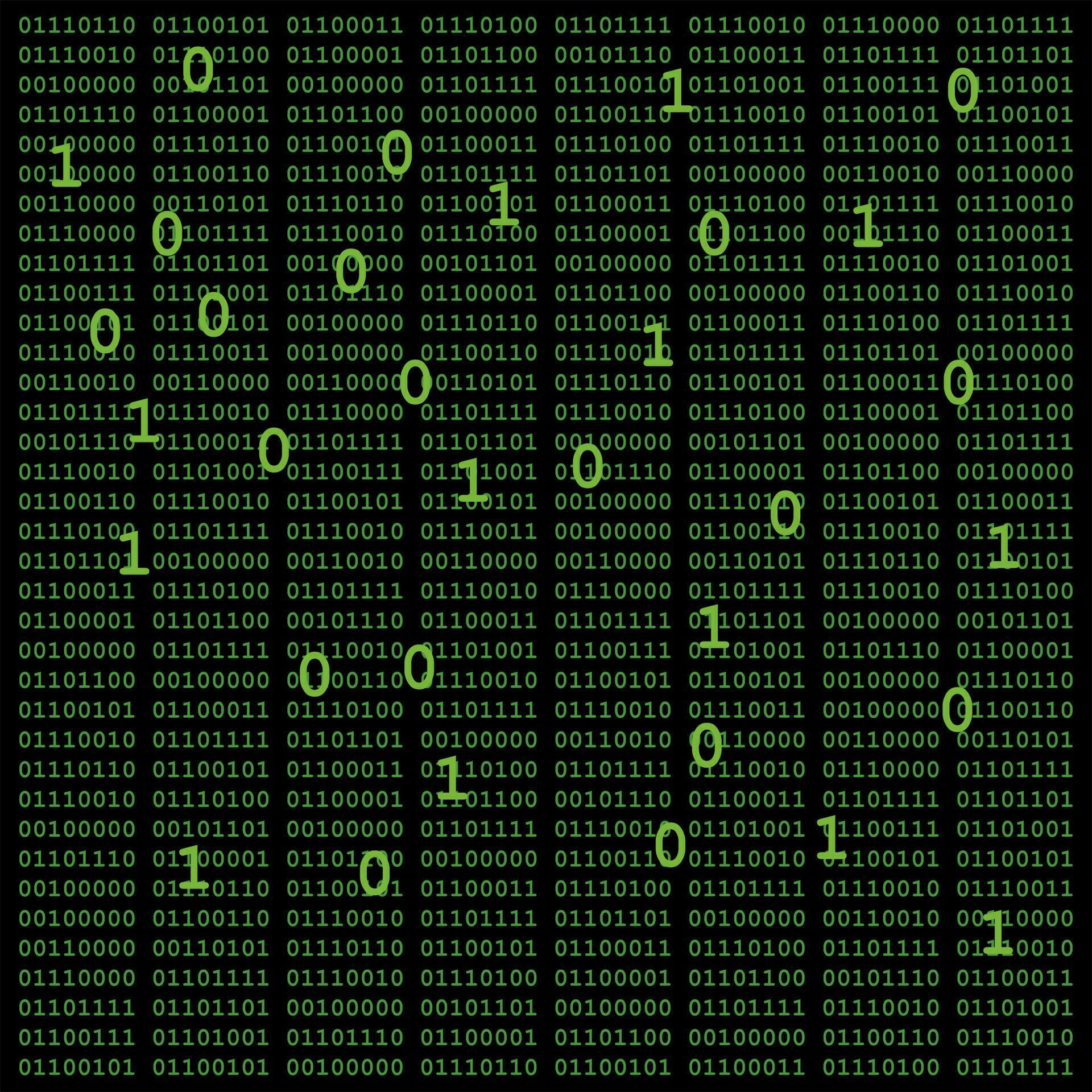 Binary Numbers, Isolated Background. 23802714 Vector Art at Vecteezy