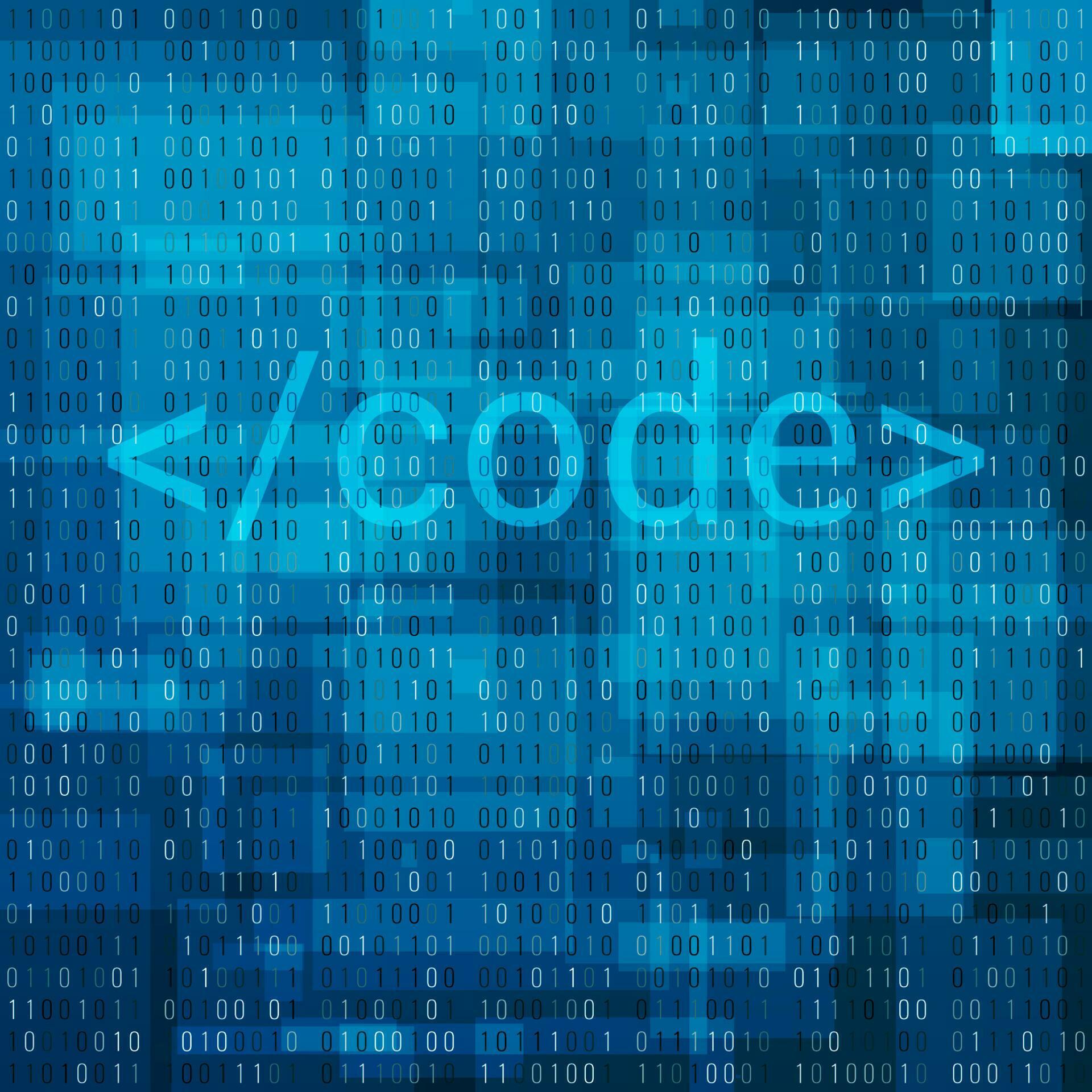 Binary Code Digital Technology Background Computer Data By 0 And 1 Algorithm Binary Data Code