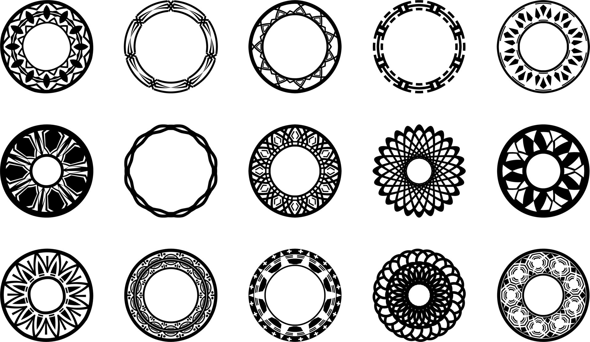 Decorative Circle Border Vector Art, Icons, and Graphics for Free Download