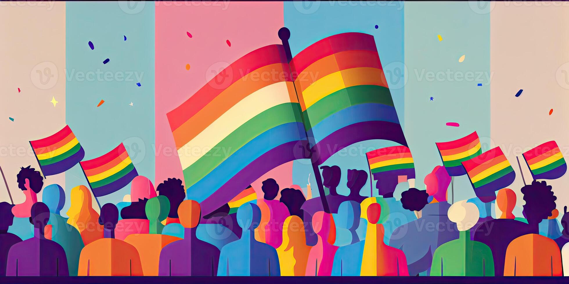 Girl protesting. Illustration. 23806949 Stock Photo at Vecteezy