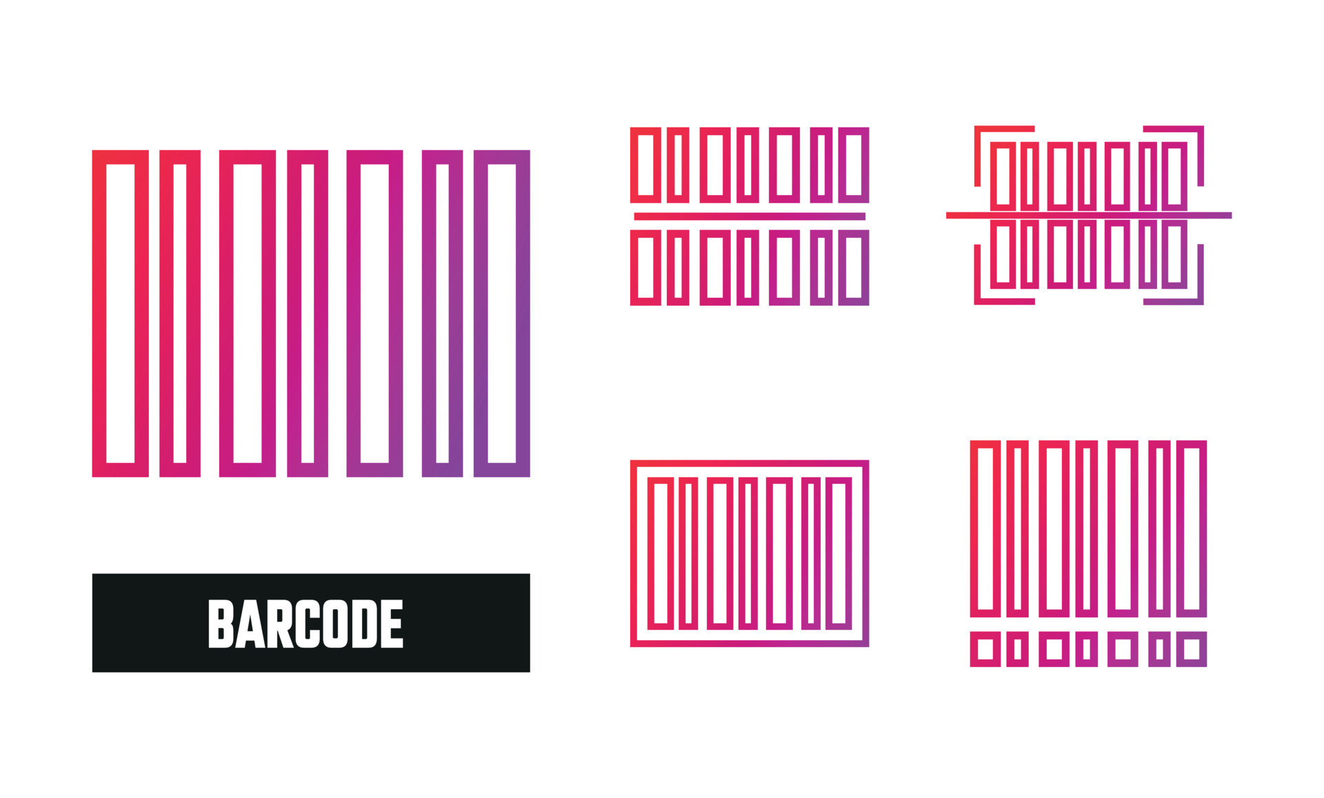Barcode Gradient Icon Vector Illustration 23806992 Vector Art At Vecteezy 5454