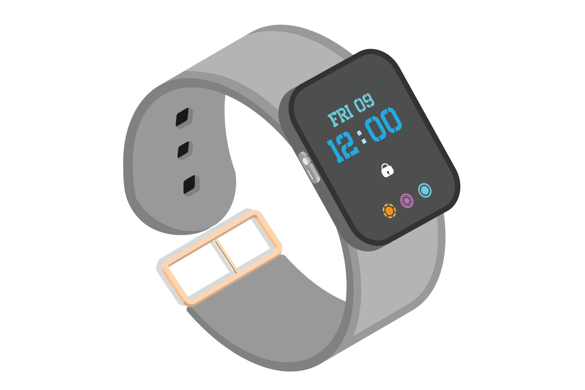 Square dial smart watch icon 23809466 Vector Art at Vecteezy Square dial smart watch icon 23809466 Vector Art at Vecteezy
