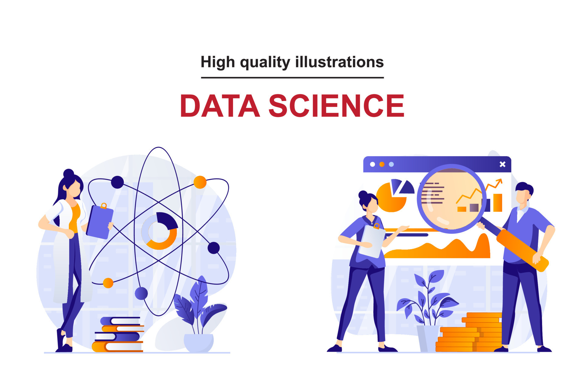 High Quality Data Science Illustration 23810074 Vector Art at Vecteezy