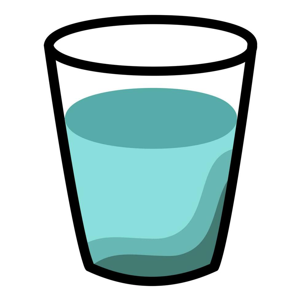 Drinking water in glass in vector illustration design 23810264 Vector Art at Vecteezy