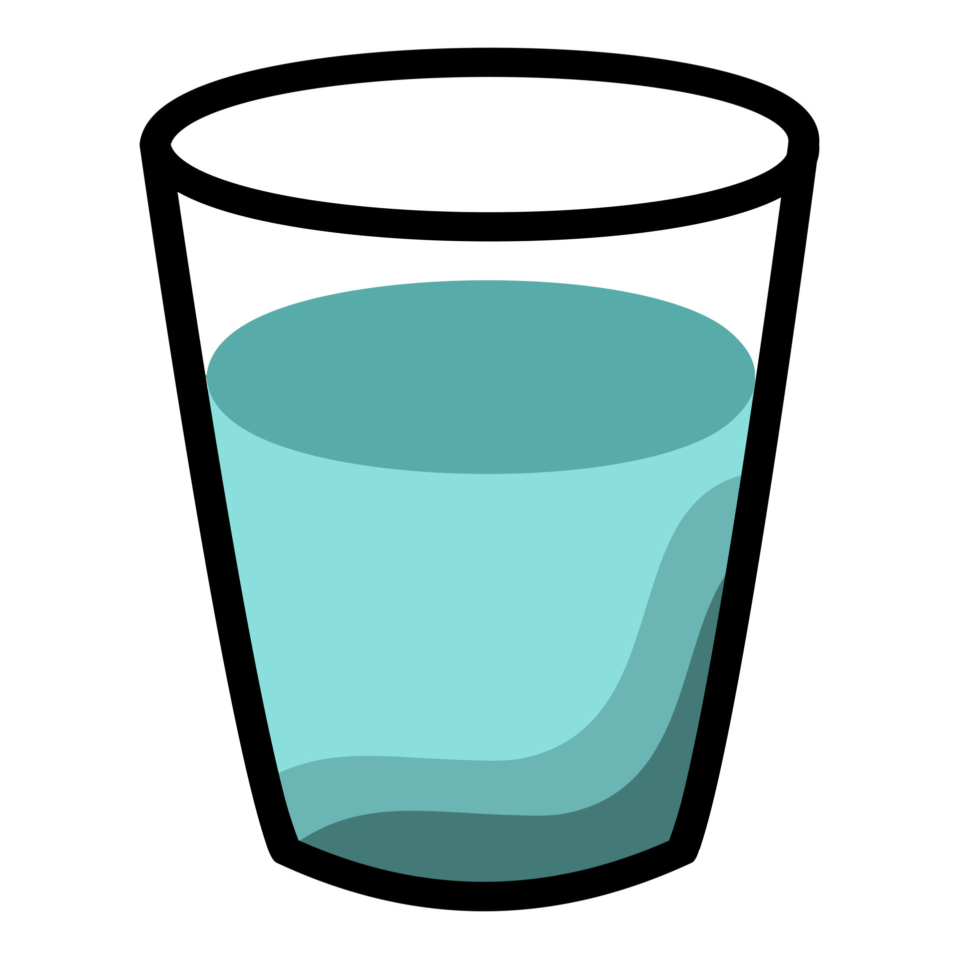 Drinking Water In Glass In Vector Illustration Design 23810264 Vector Art At Vecteezy