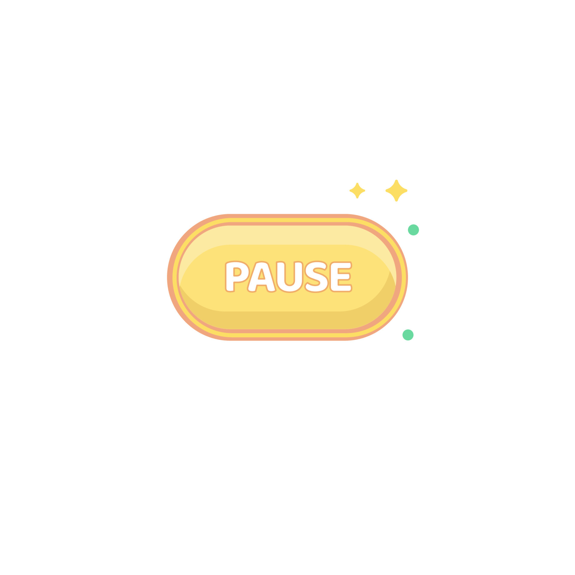Yellow Oval Pause Button 23810607 Vector Art at Vecteezy