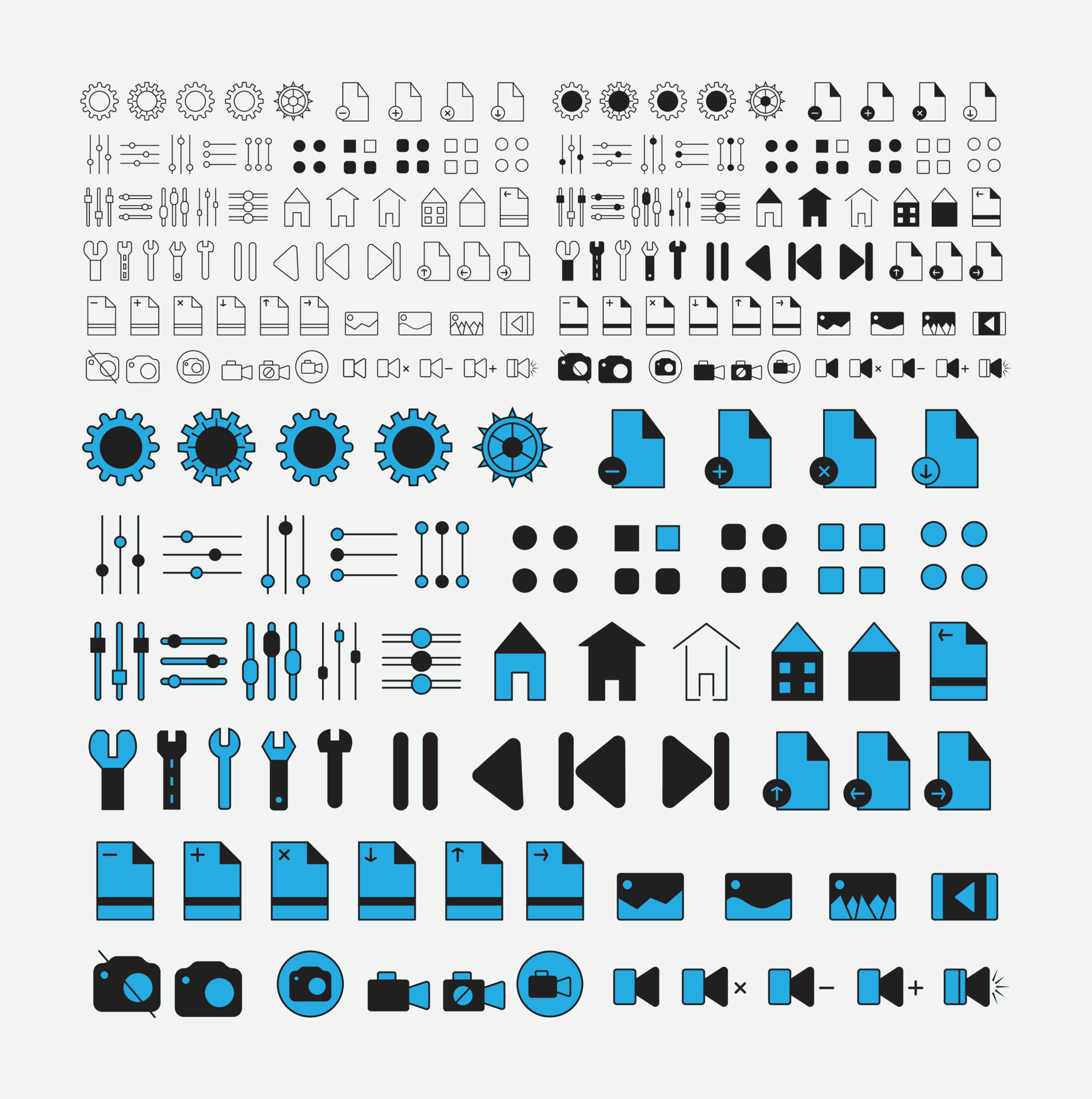 Set of Ux Ui web icons set, Outline icon collection 23811027 Vector Art at Vecteezy