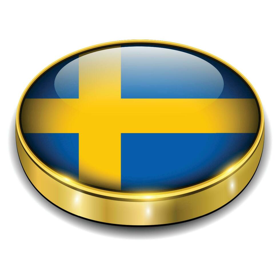Sweden, Sweden flag 3D button, vector. 23811977 Vector Art at Vecteezy Sweden, Sweden flag 3D button, vector. 23811977 Vector Art at Vecteezy
