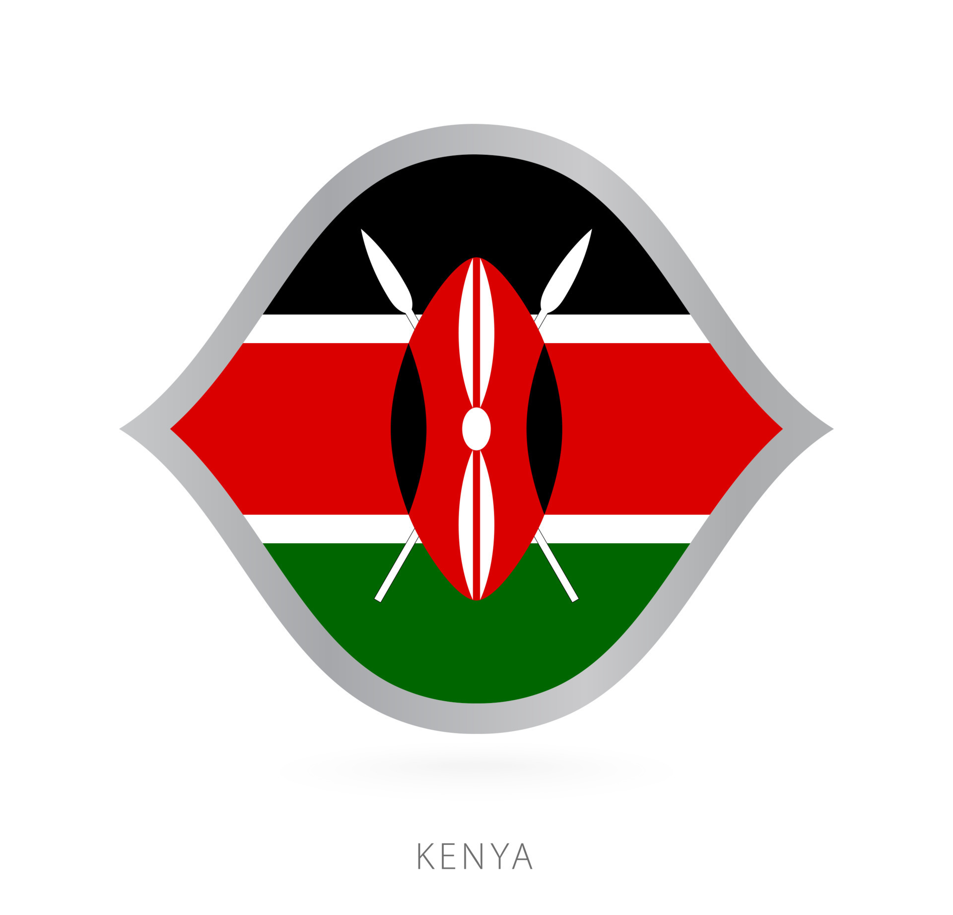 Kenya national team flag in style for international basketball ... Kenya national team flag in style for international basketball ...