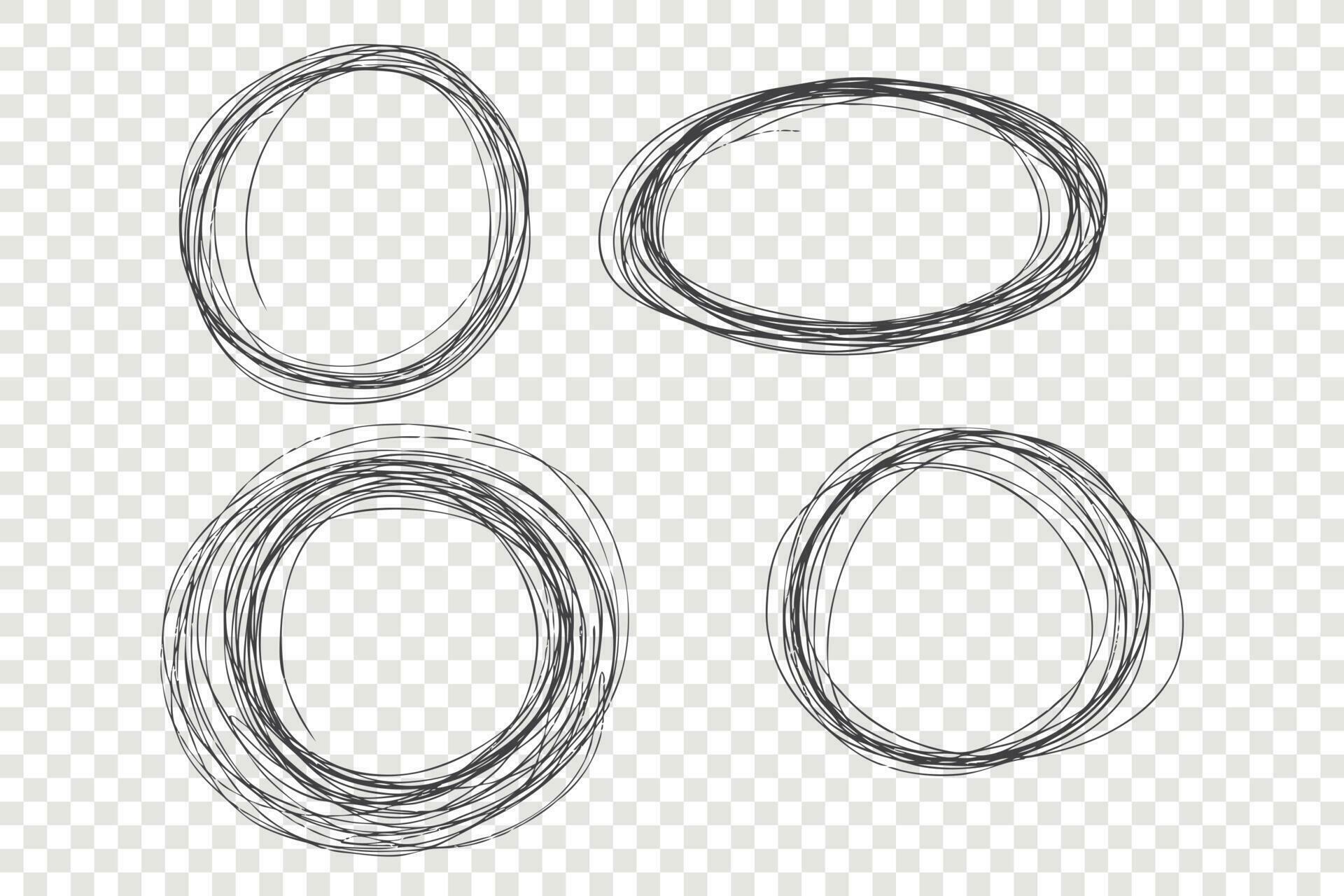 Black hand drawn scribble frames set 23815607 Vector Art at Vecteezy