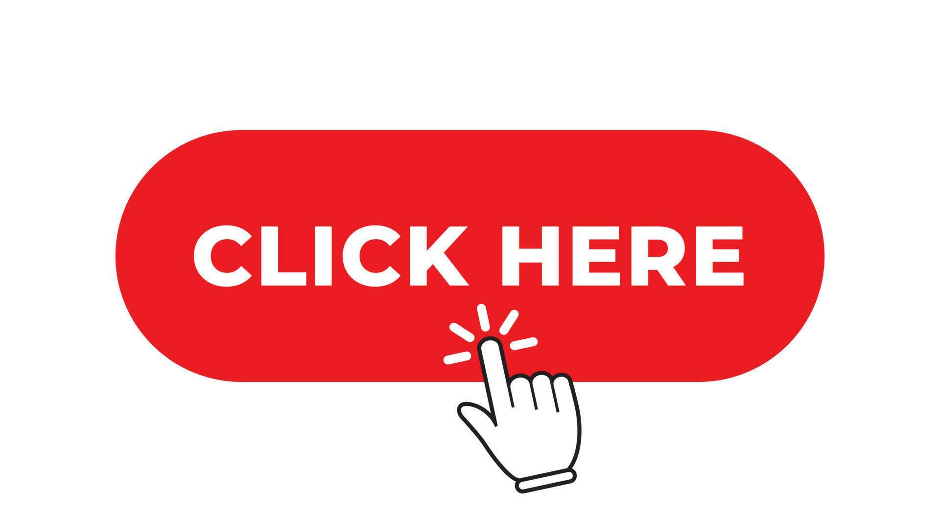 Click here button icon vector. Pointer clicking illustration 23815801 ...