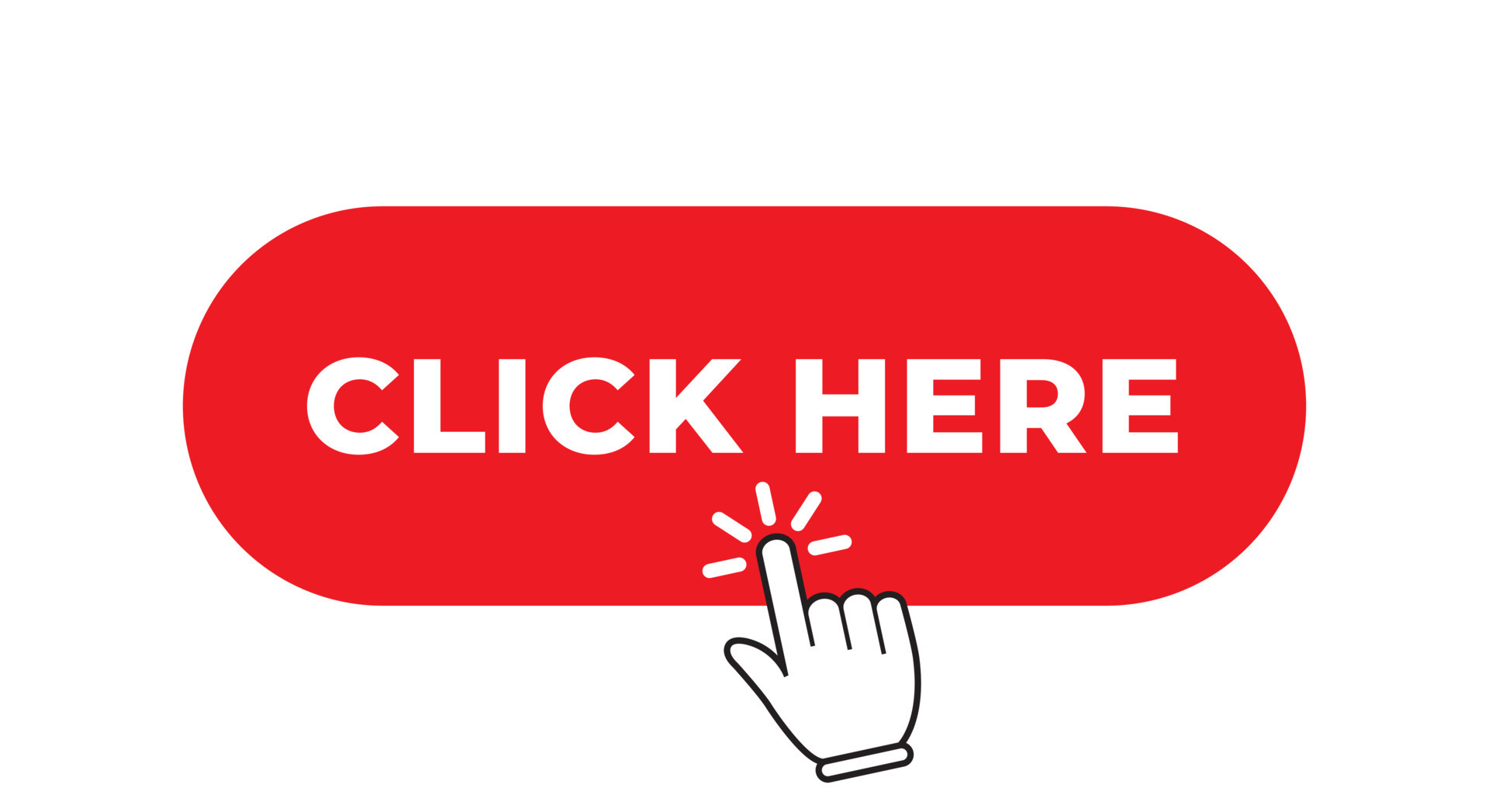 Click here button icon vector. Pointer clicking illustration 23815801 Vector Art at Vecteezy