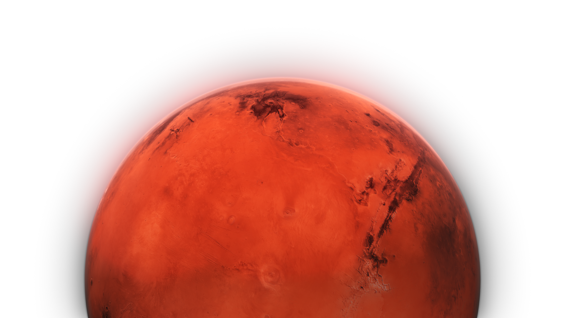 3d rendere vicino su Marte pianeta 360 rotazione su galassia spazio stella campo 3d ...