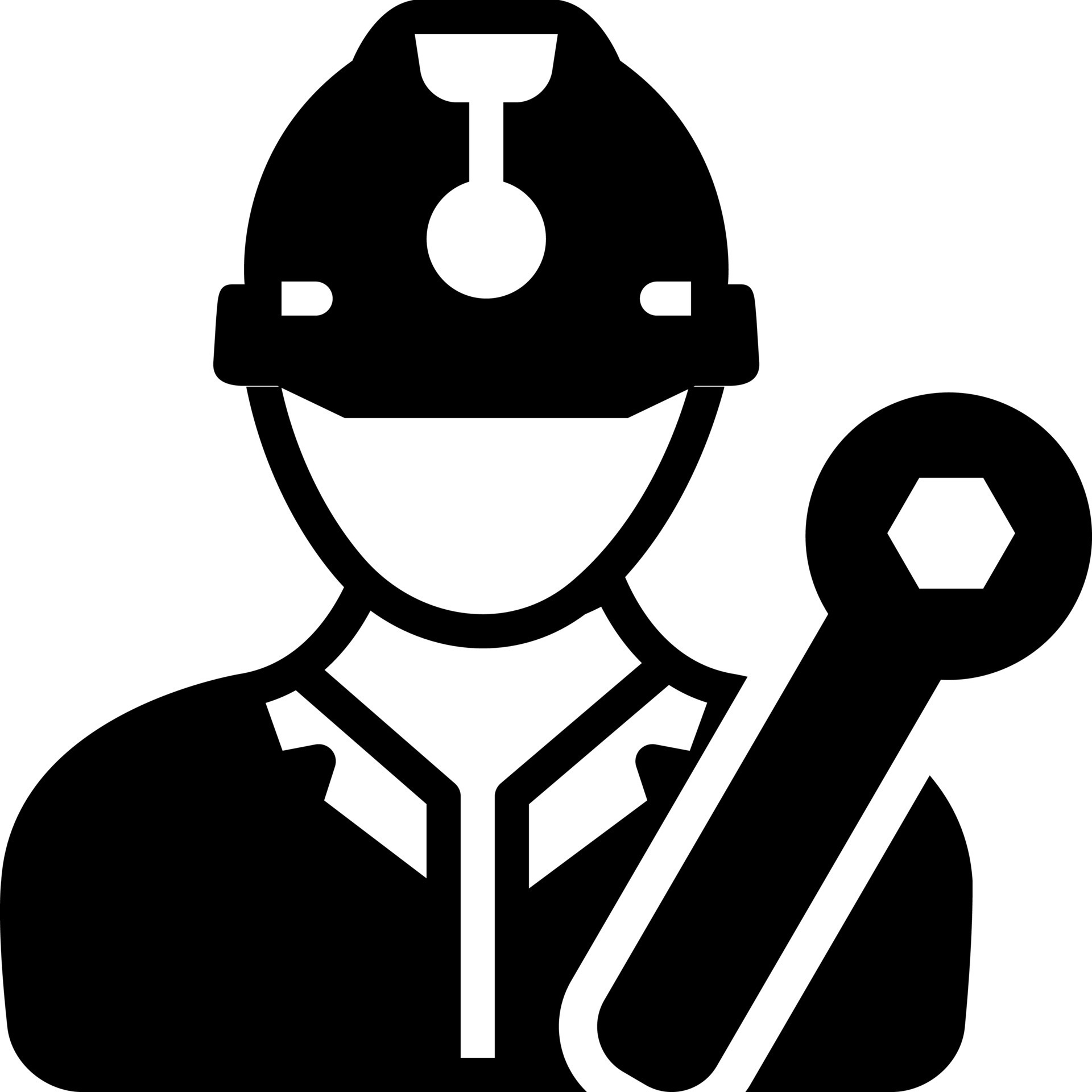 solid icon for worker 23816458 Vector Art at Vecteezy