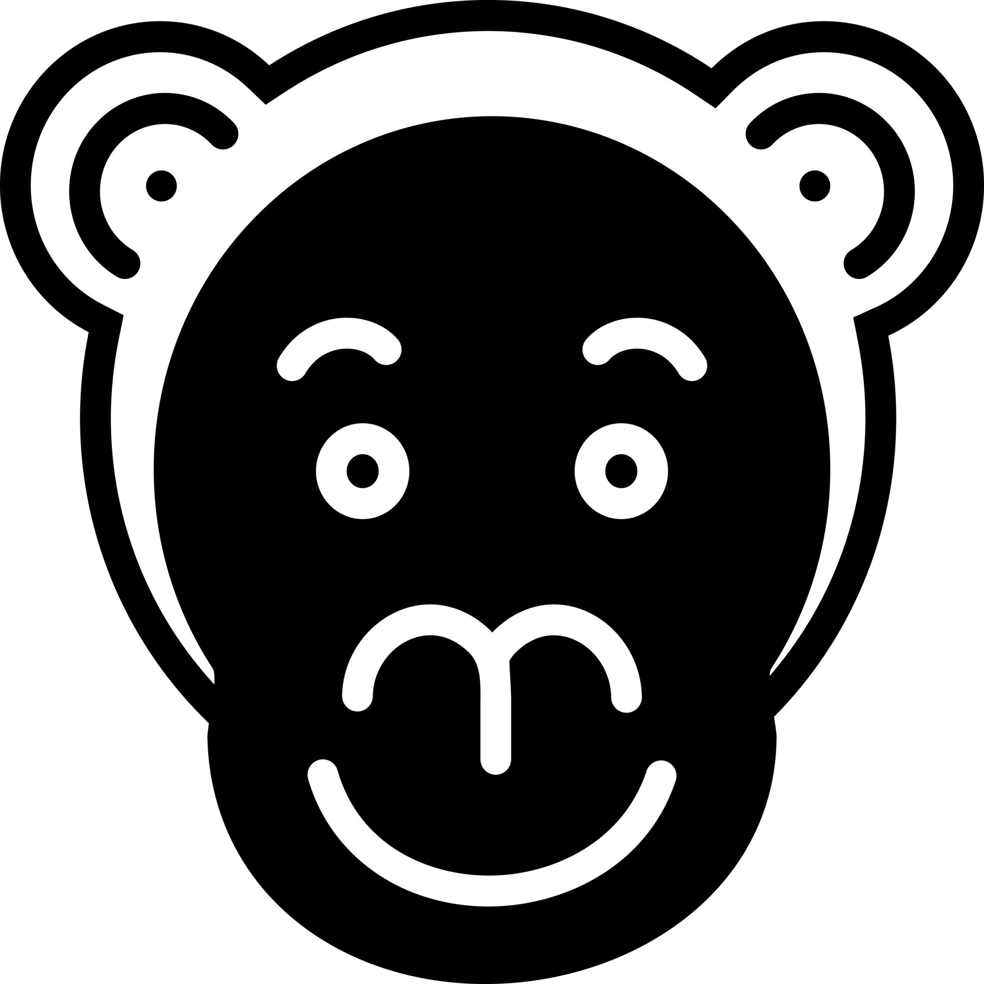 solid icon for monkey 23817693 Vector Art at Vecteezy