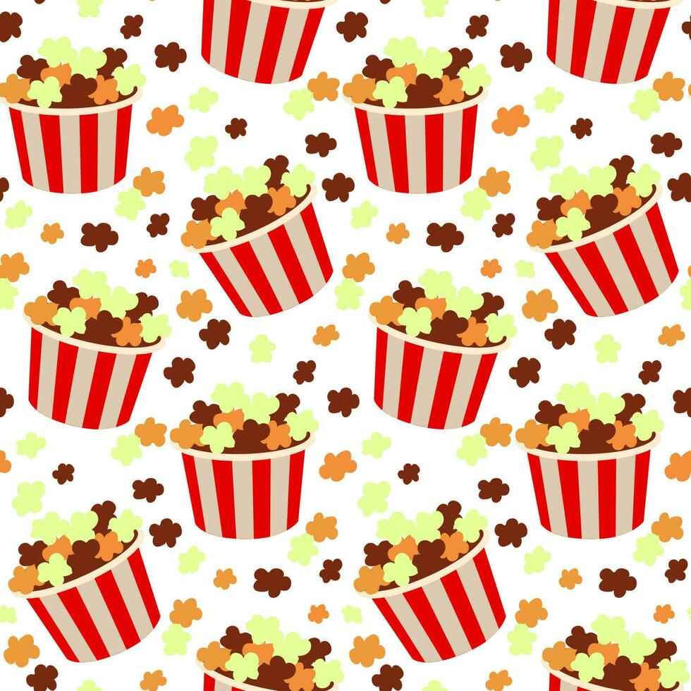 sin costura vector modelo de de colores palomitas de maiz cubos en un ... sin costura vector modelo de de colores palomitas de maiz cubos en un ...